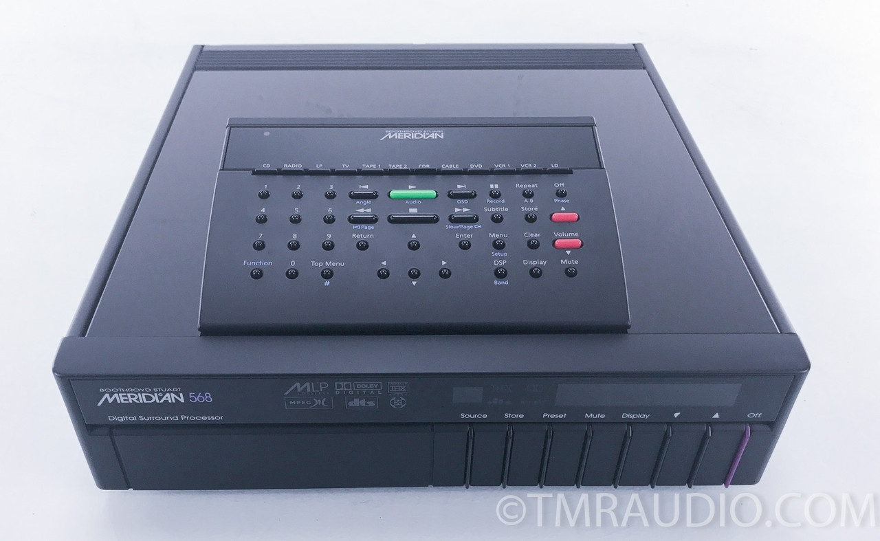 Meridian 568 7.1 Channel Surround Processor; MSR Remote - The Music Room
