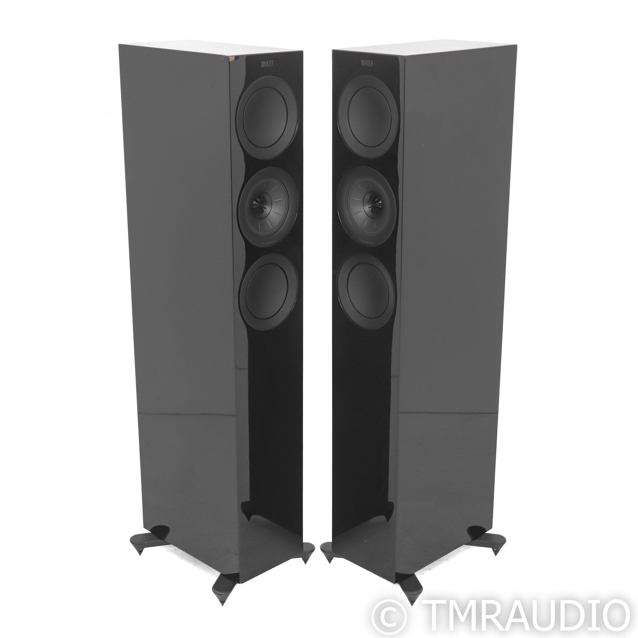 KEF R5 Floorstanding Speakers; Black Pair - The Music Room