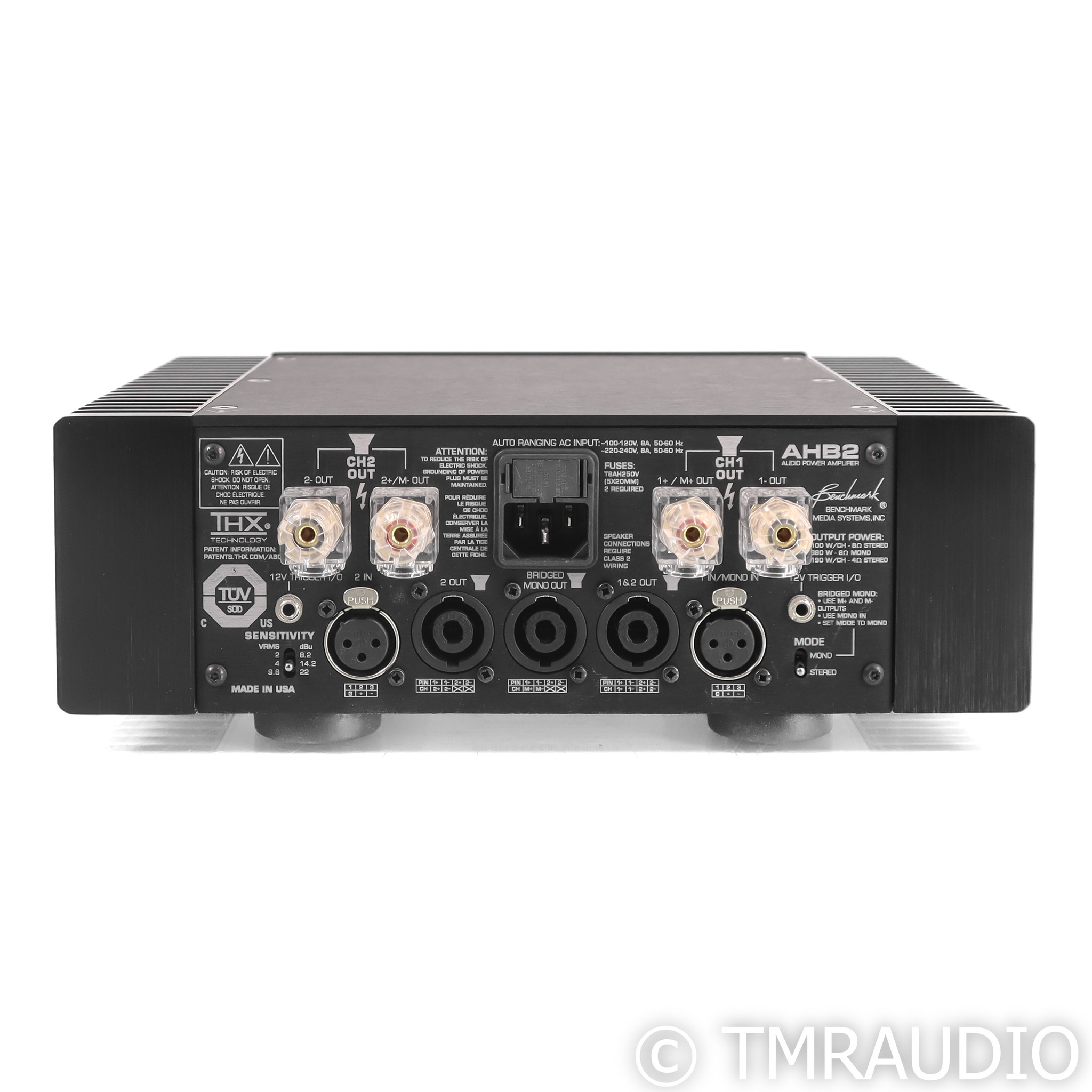 Benchmark AHB2 Stereo & Mono Power Amplifier - The Music Room