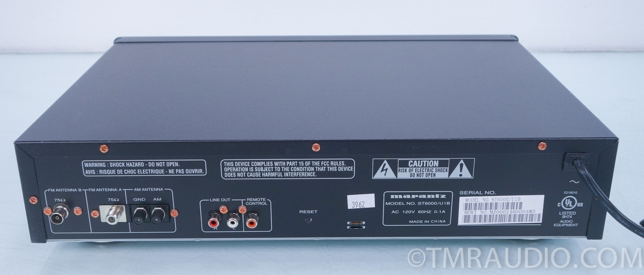 Marantz ST6000 AM/FM Tuner Dual Antenna Wide Narrow Band Timer