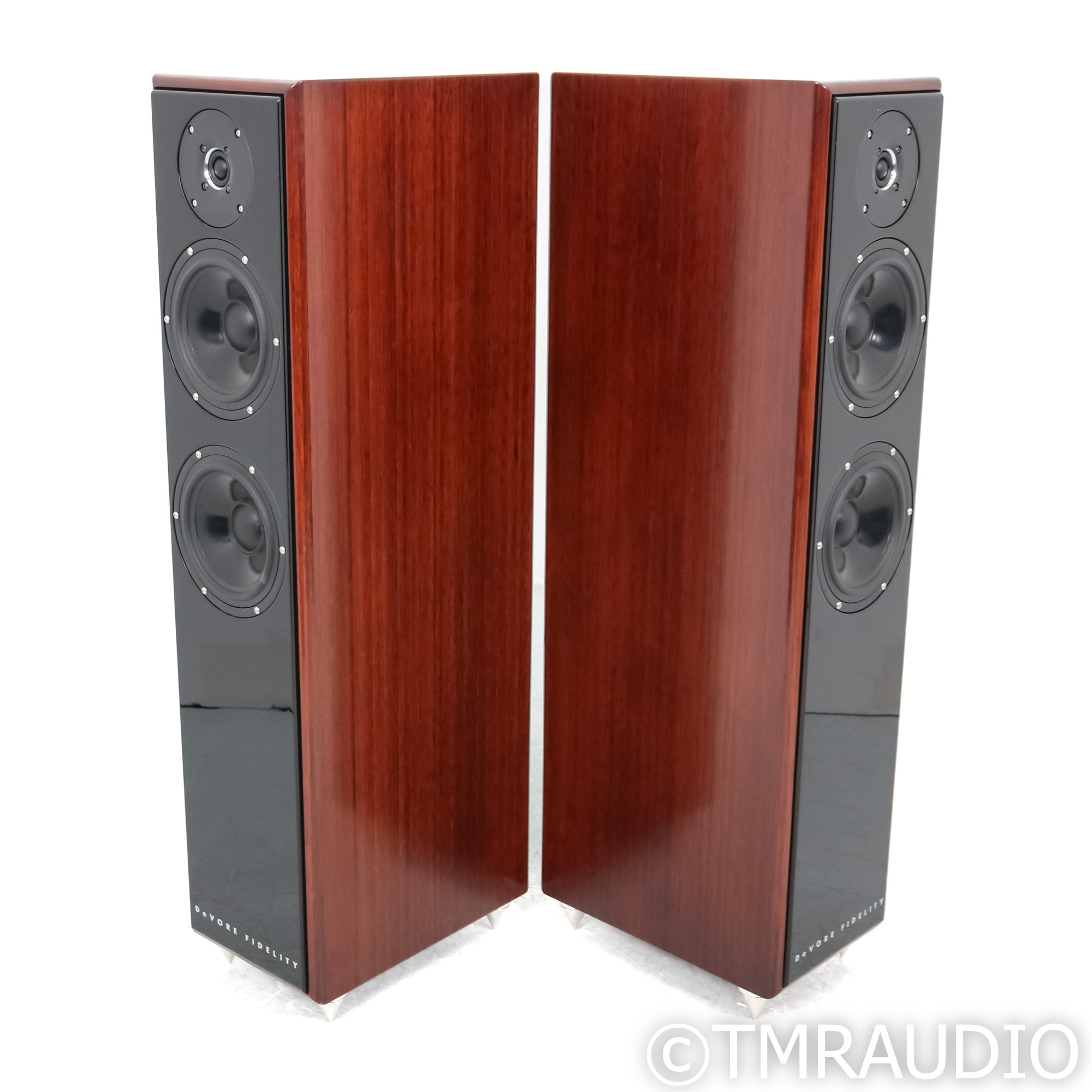 Devore Fidelity Gibbon Super Nine Floorstanding Speakers; Mahogany Pair ...