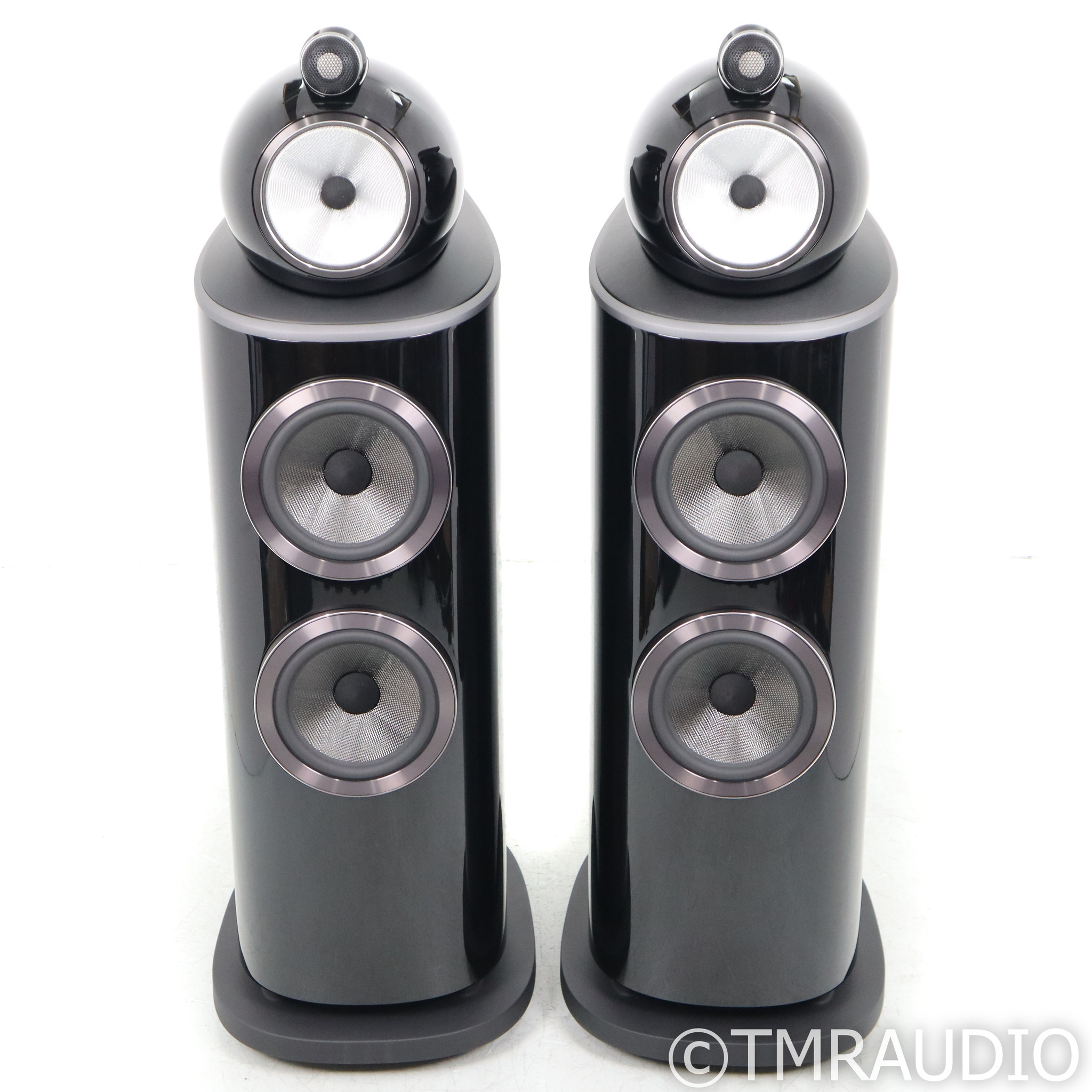 B&W 802 D4 Floorstanding Speakers; Gloss Black Pair - The Music Room
