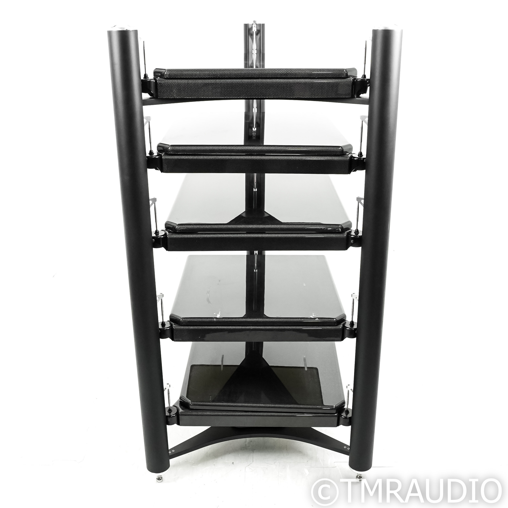 Grand Prix Audio Silverstone Trio 5-Shelf Isolation Rack; Carbon Fiber ...