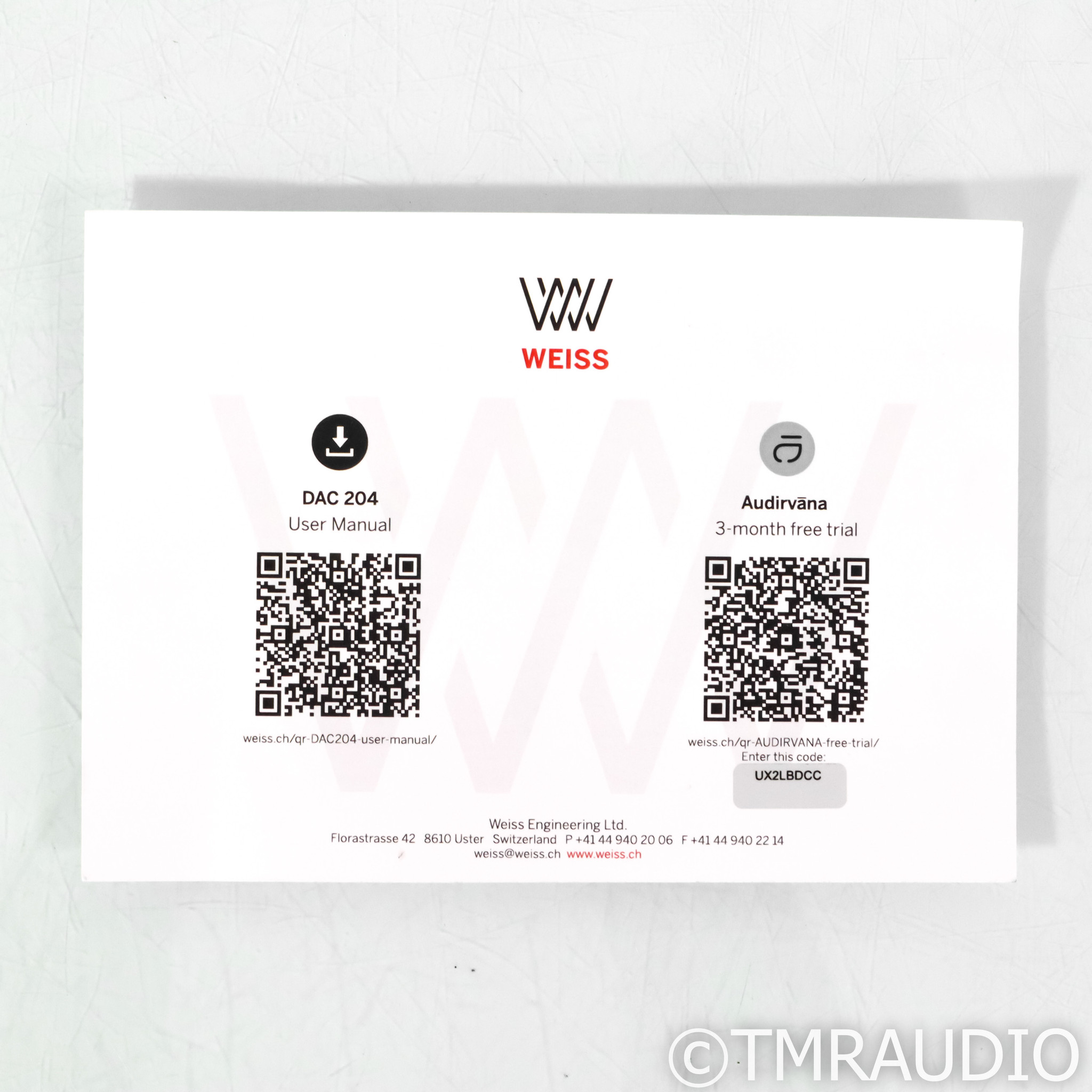 Weiss DAC204 DAC; D/A Converter (SOLD) - The Music Room