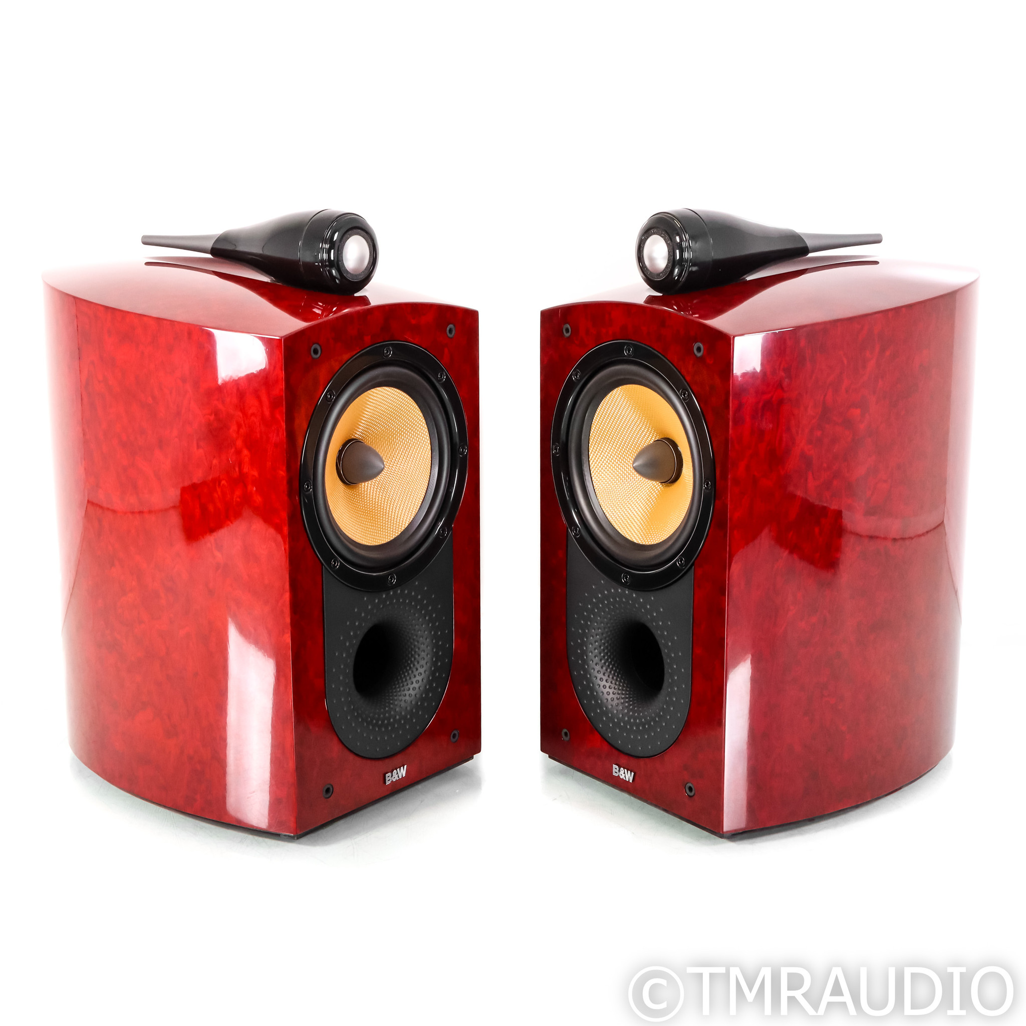Bowers & Wilkins Signature 805 Bookshelf Speakers; Red Cherry Pair ...