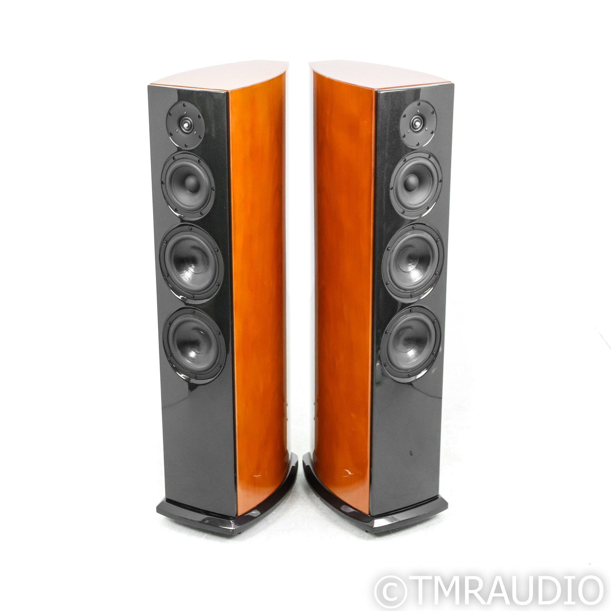 Aerial Acoustics Model 7T Floorstanding Speakers; High Gloss Rosenut ...