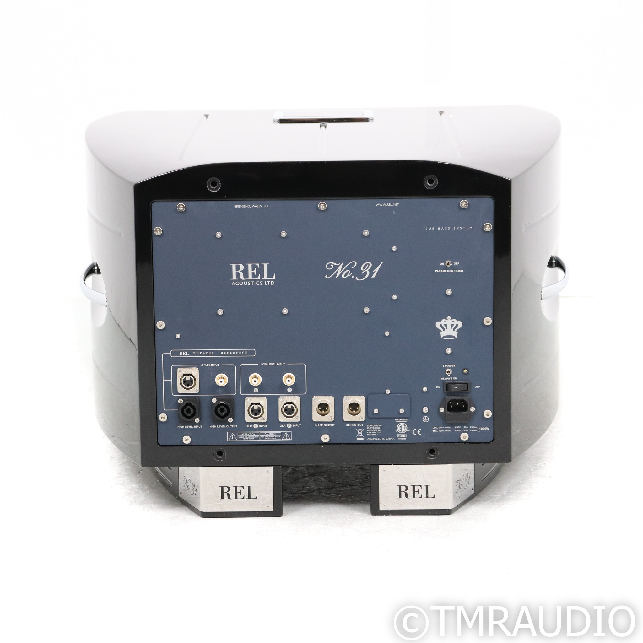 REL Acoustics No. 31 Reference 12" Powered Subwoofer; Gloss Black - The ...