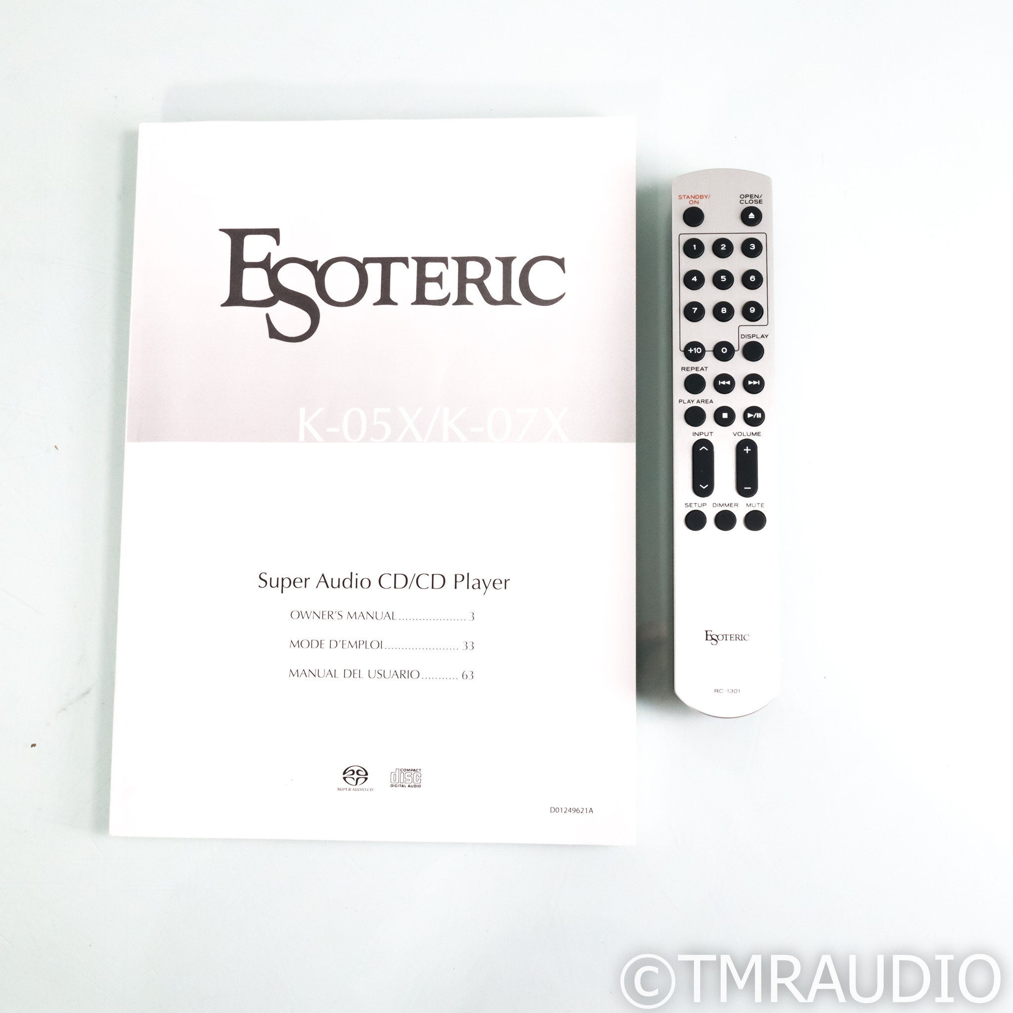 Esoteric Audio K-05X CD & SACD Player - The Music Room