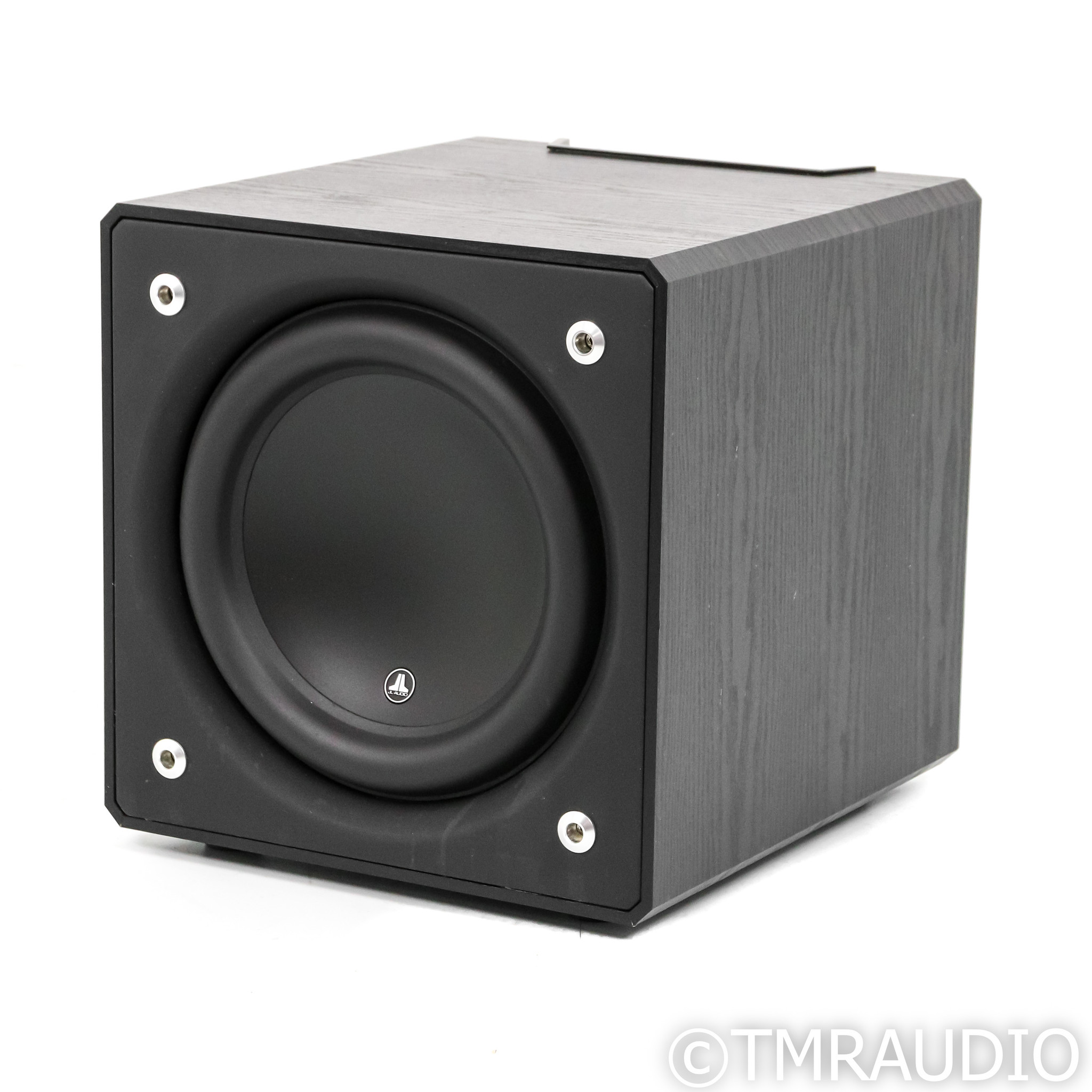 JL Audio e112 12" Powered Subwoofer; Black Ash - The Music Room