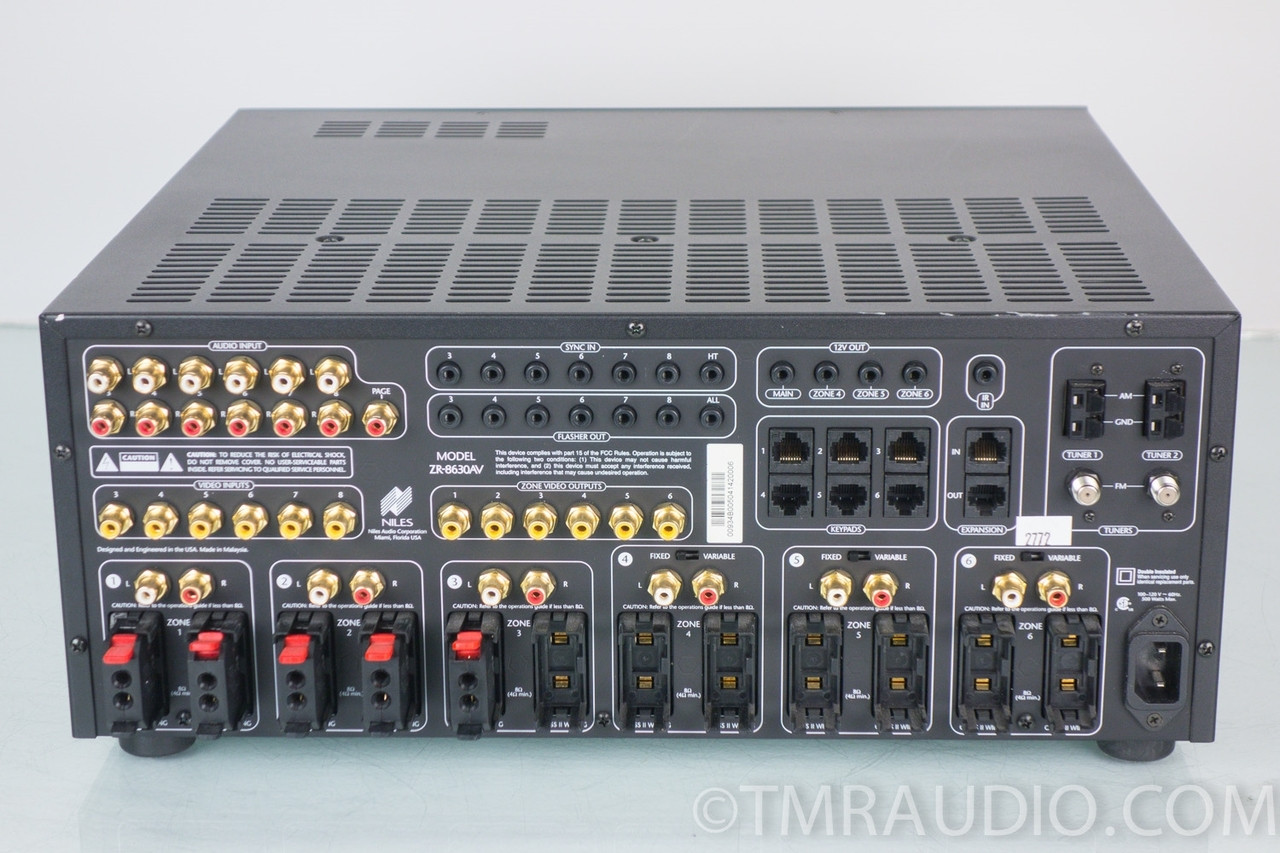 Niles ZR-8630AV 8 Source, 6 Zone Multi-zone Receiver - The Music Room