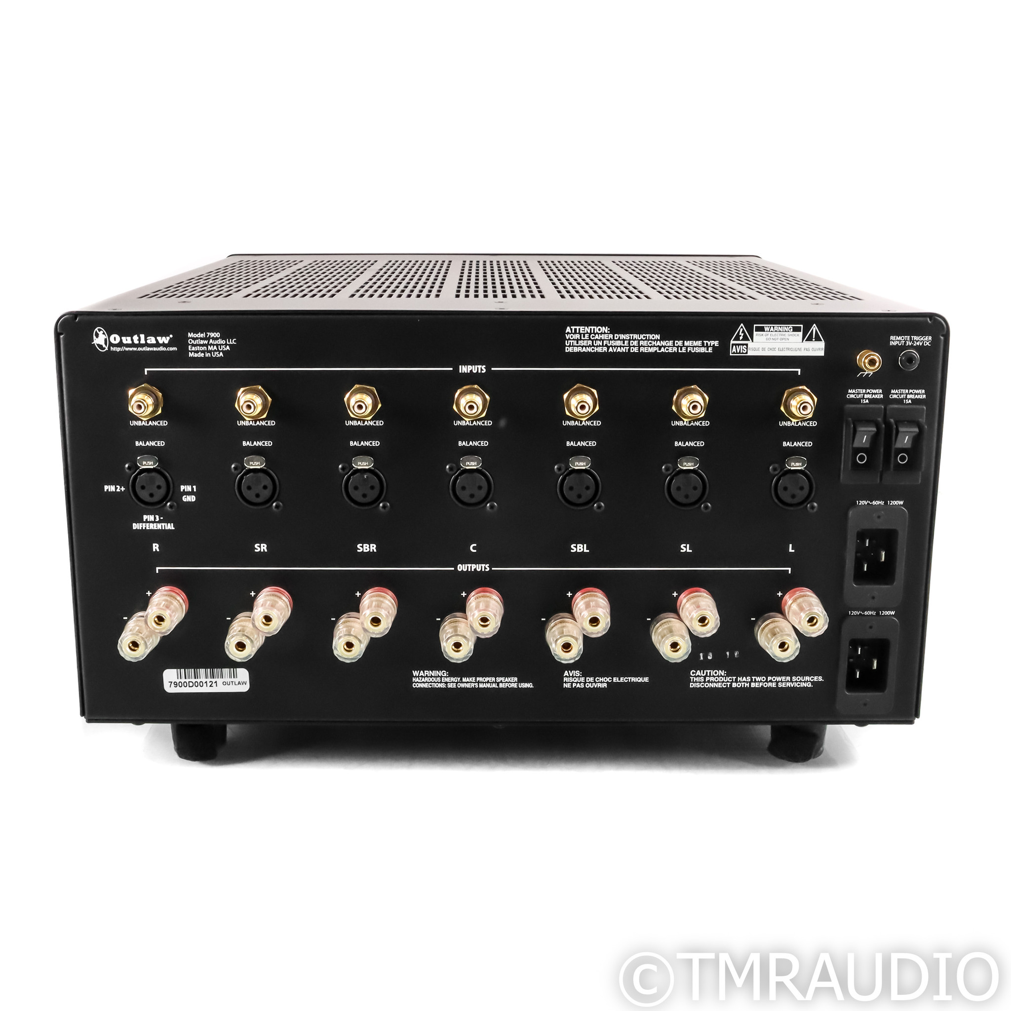 Outlaw Audio Model 7900 7-Channel Power Amplifier - The Music Room