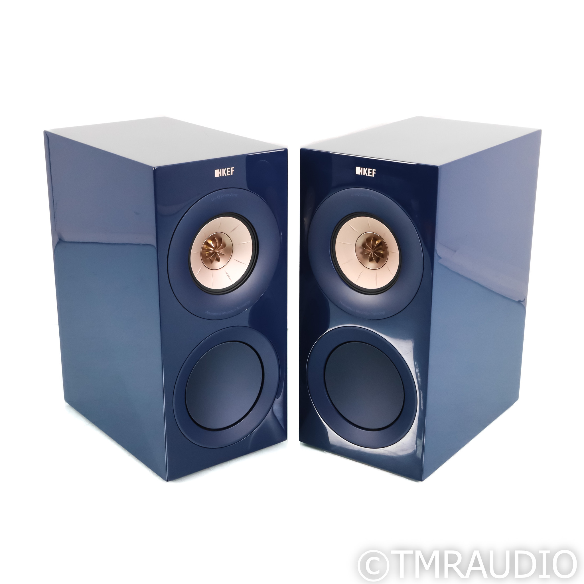 KEF R3 Meta Bookshelf Speakers; Indigo Gloss Pair (SOLD) - The Music Room
