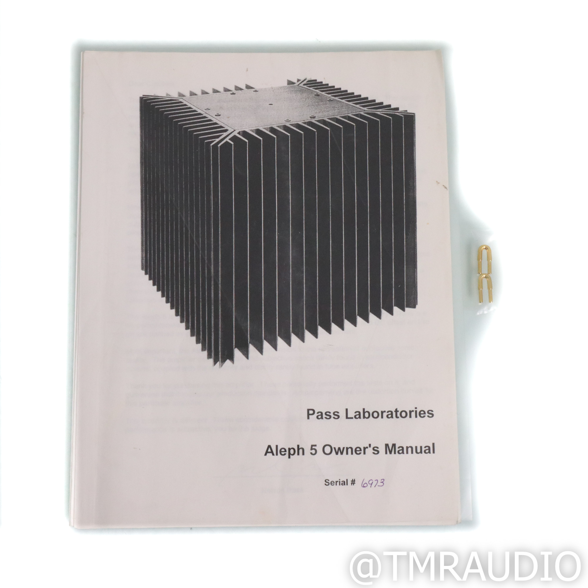 Pass Labs Aleph 5 Stereo Power Amplifier (1/2) - The Music Room