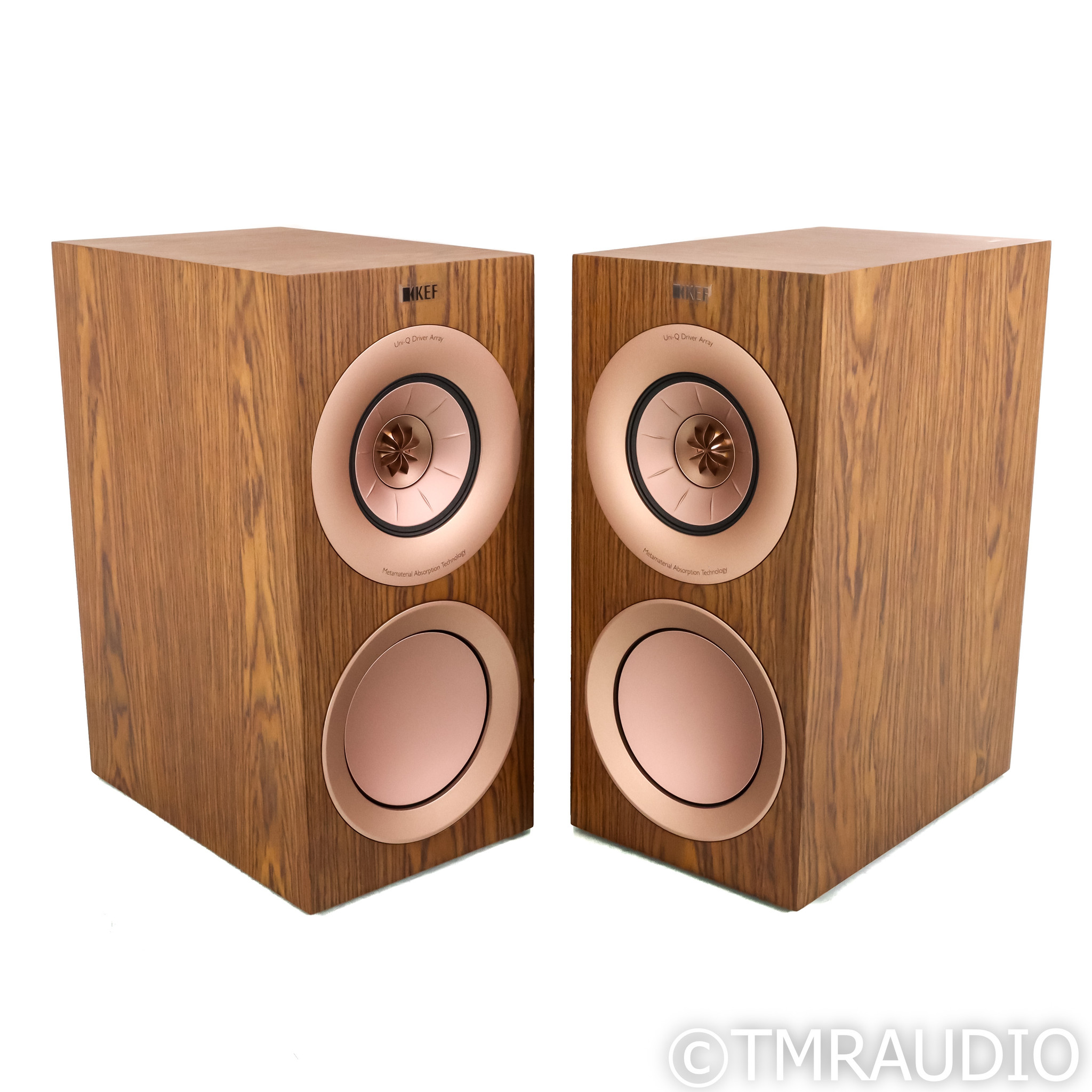 KEF R3 Meta Bookshelf Speakers; Walnut Pair - The Music Room