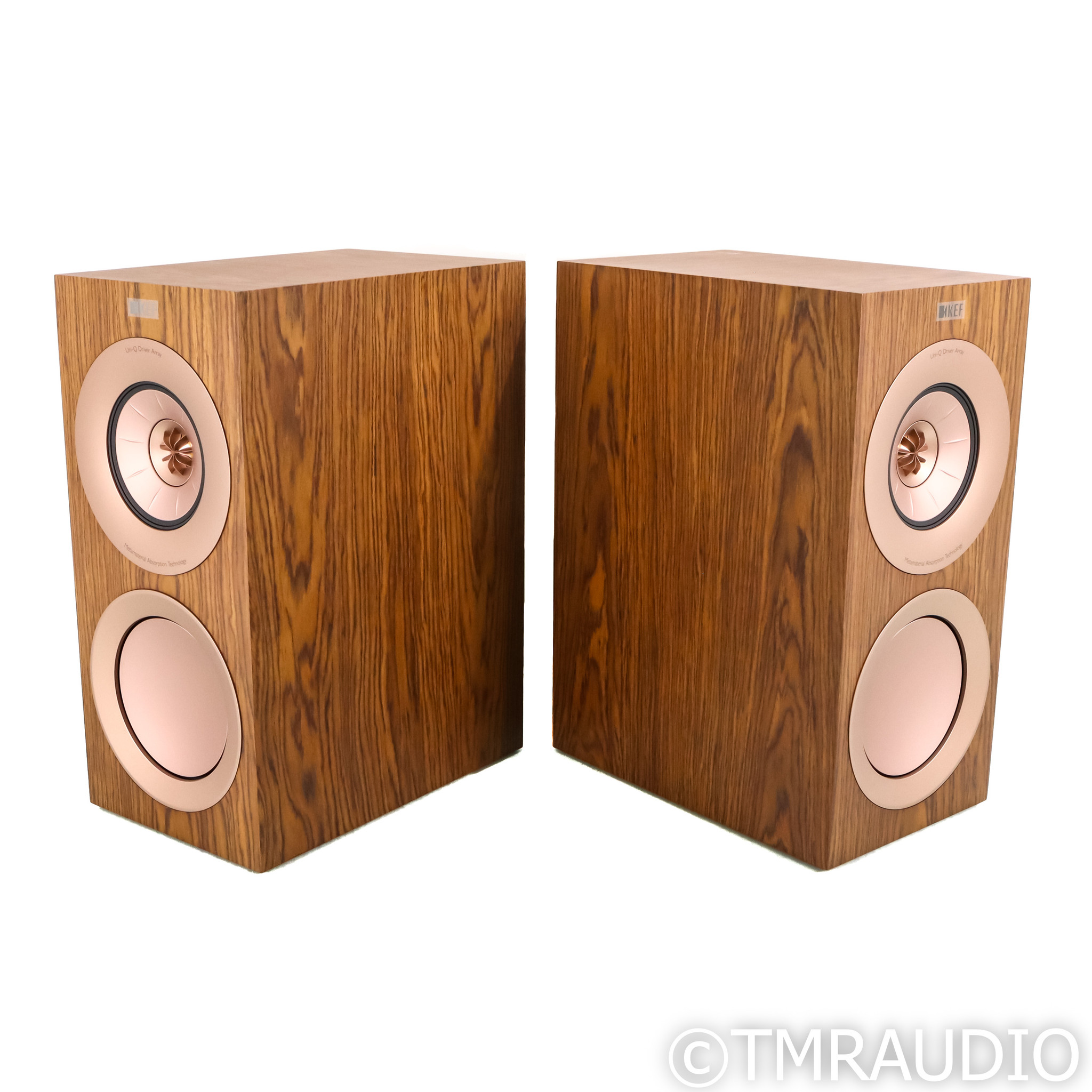 KEF R3 Meta Bookshelf Speakers; Walnut Pair - The Music Room