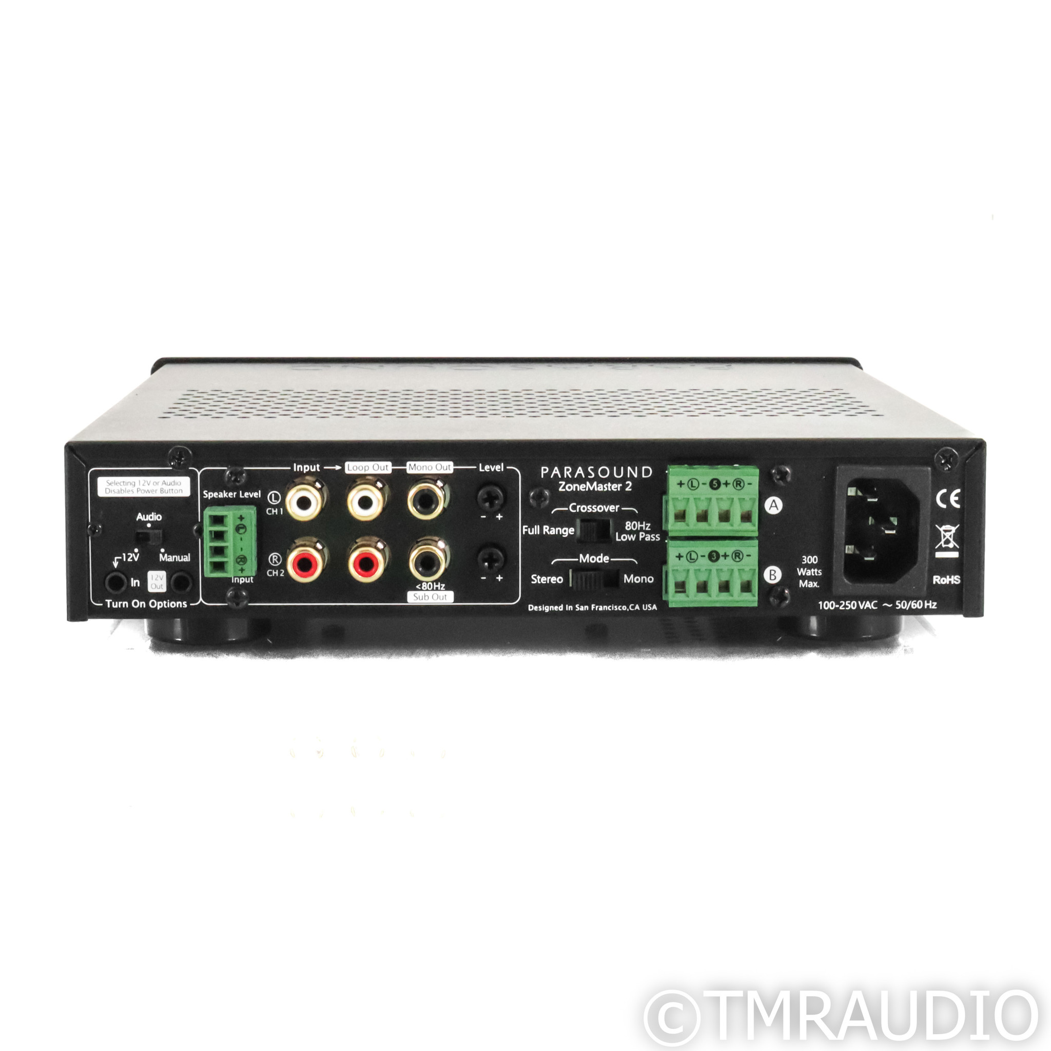 Parasound ZoneMaster 2 Stereo Power Amplifier; ZM2 - The Music Room
