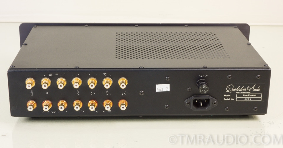 QuickSilver Line Preamp; Stereo Tube Preamplifier w/ remote - The Music ...