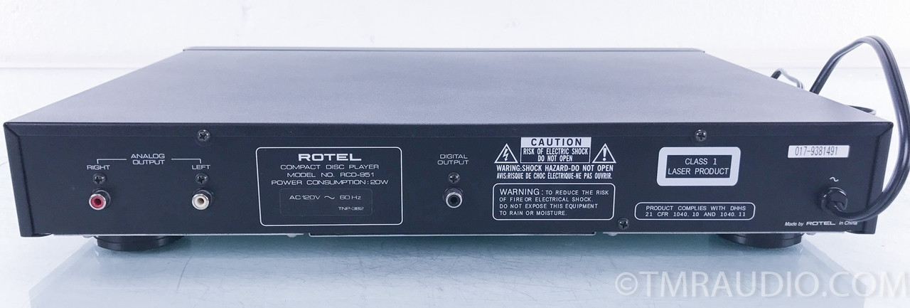 Rotel RCD-951 CD HDCD Player; Remote - The Music Room