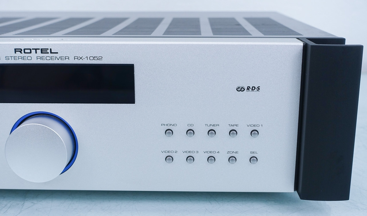 Rotel RX-1052 Stereo Receiver in Factory Box; Silver - The Music Room
