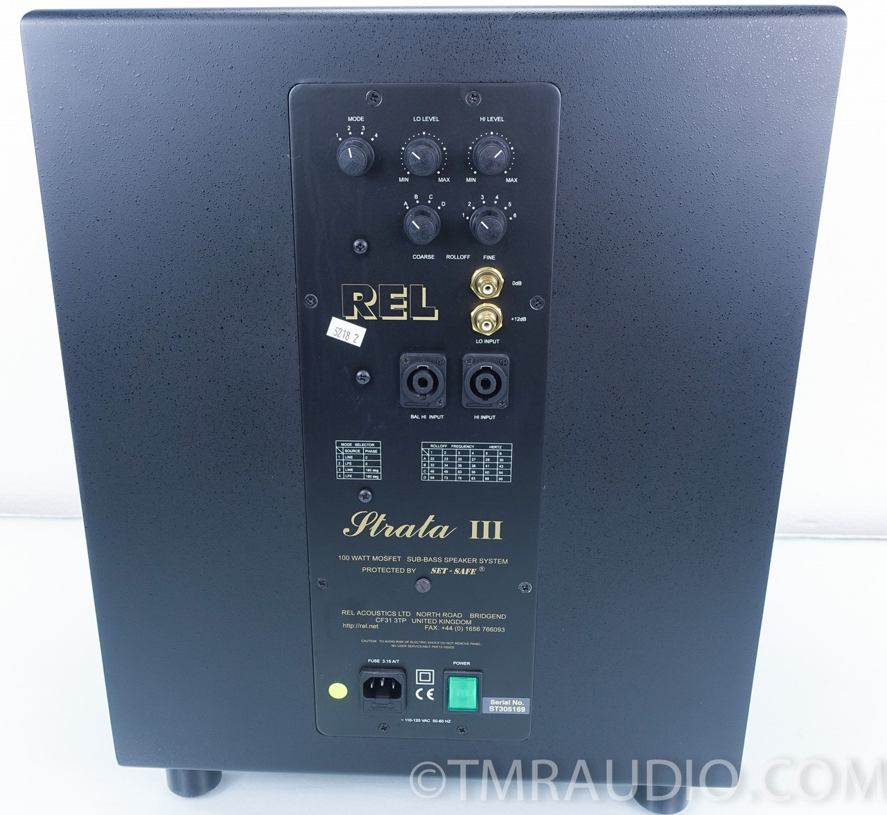 Rel Strata III Powered Subwoofer - The Music Room