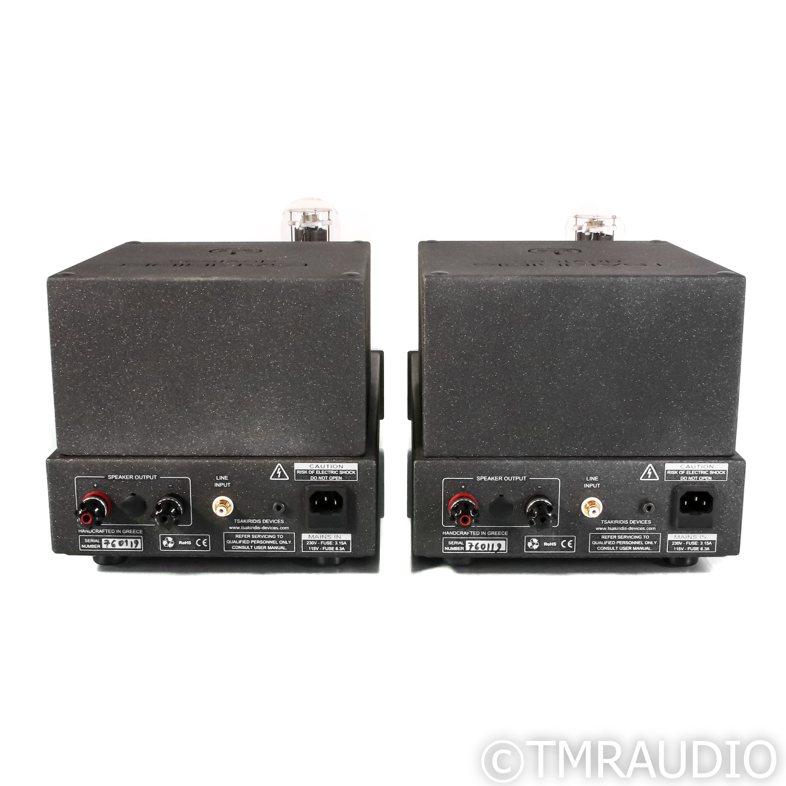 Tsakiridis Devices Orpheus Tube Monoblock Power Amplifiers; Pair - The ...