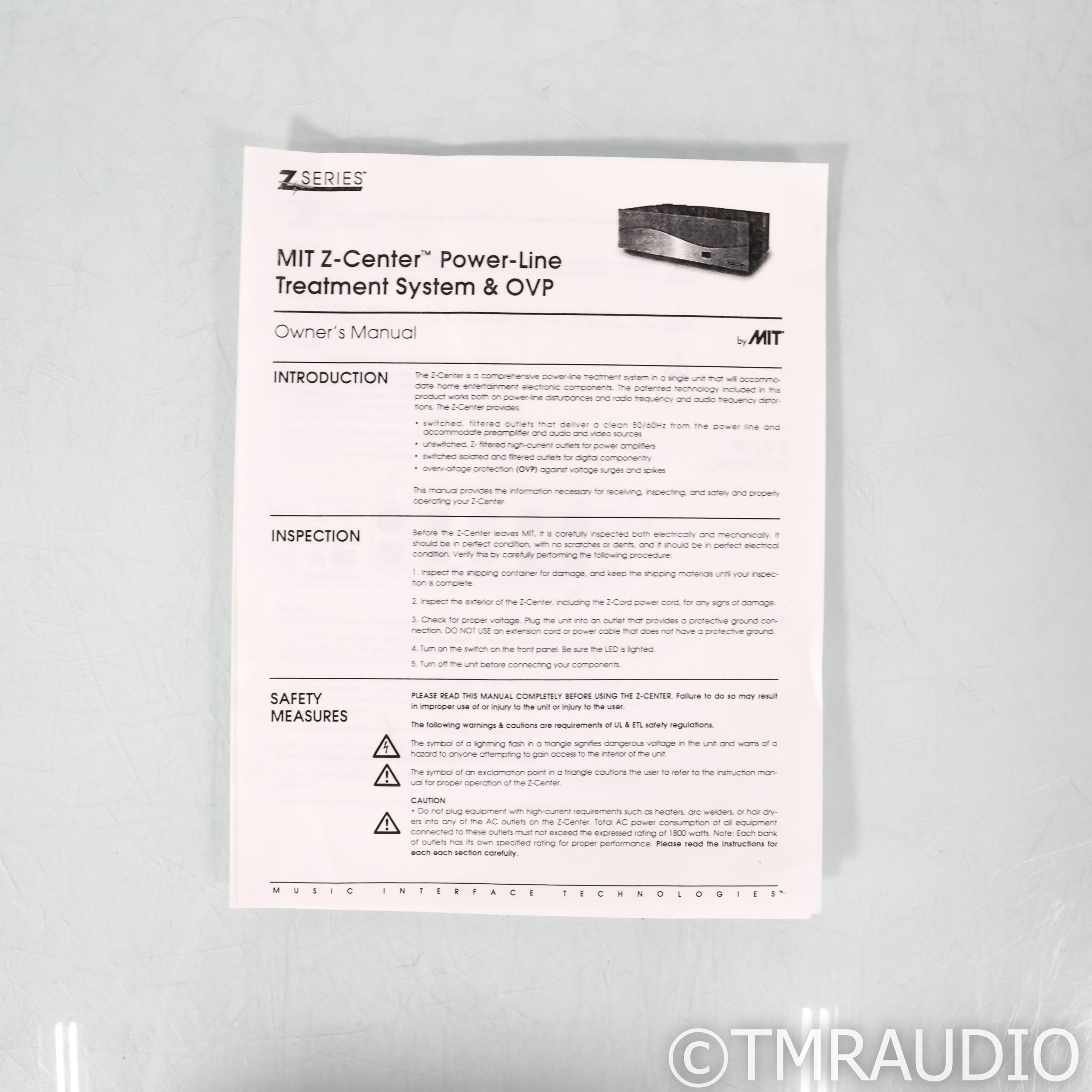 MIT Z-Center AC Power Line Conditioner (SOLD2) - The Music Room