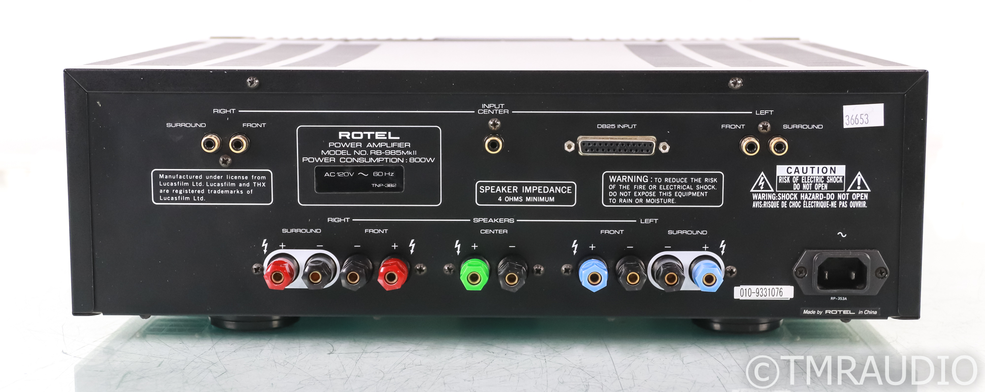 Rotel RB-985 MkII 5 Channel Power Amplifier