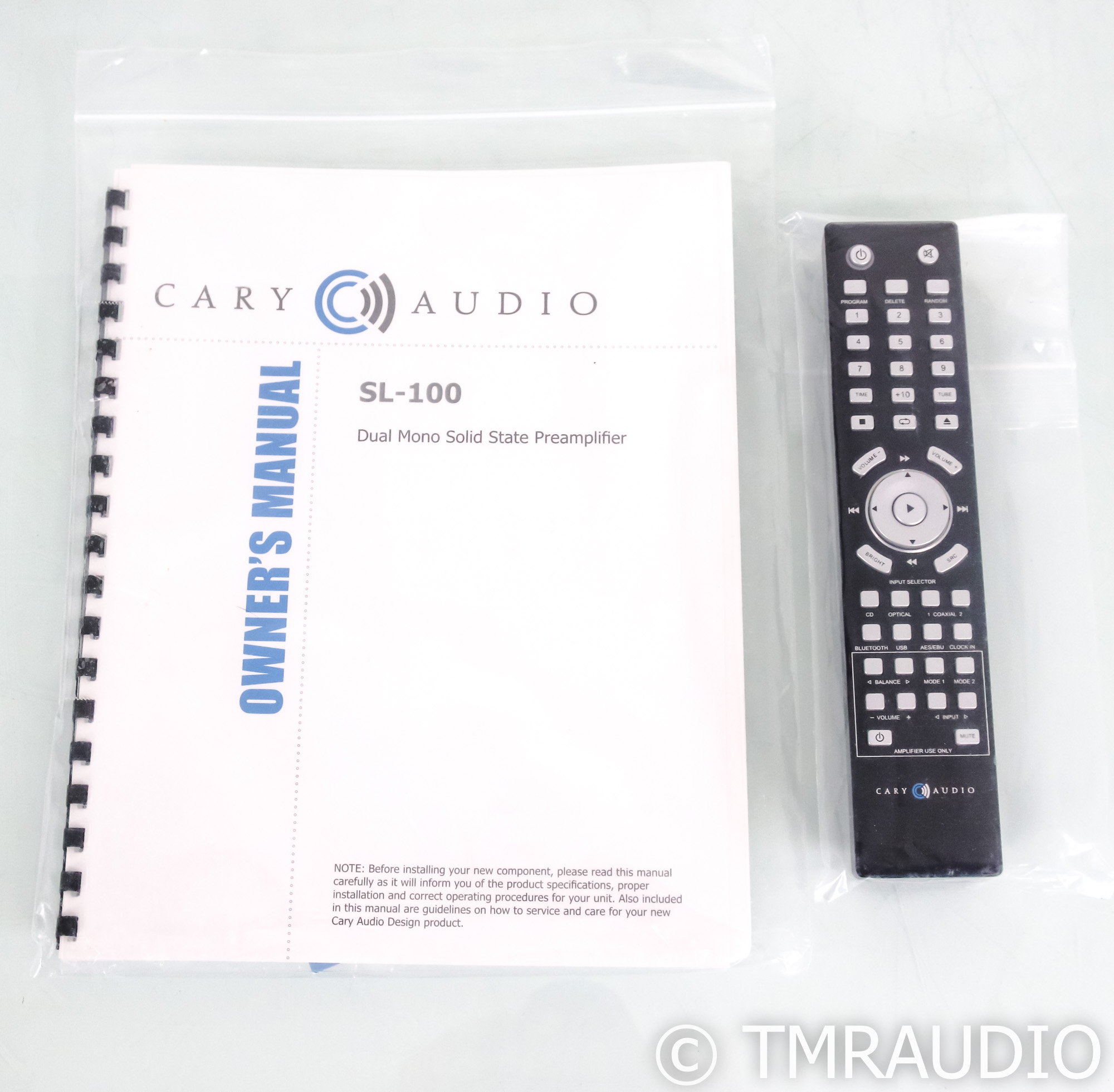 Cary Audio SL-100 Stereo Preamplifier; SL100; Remote; Black - The Music ...