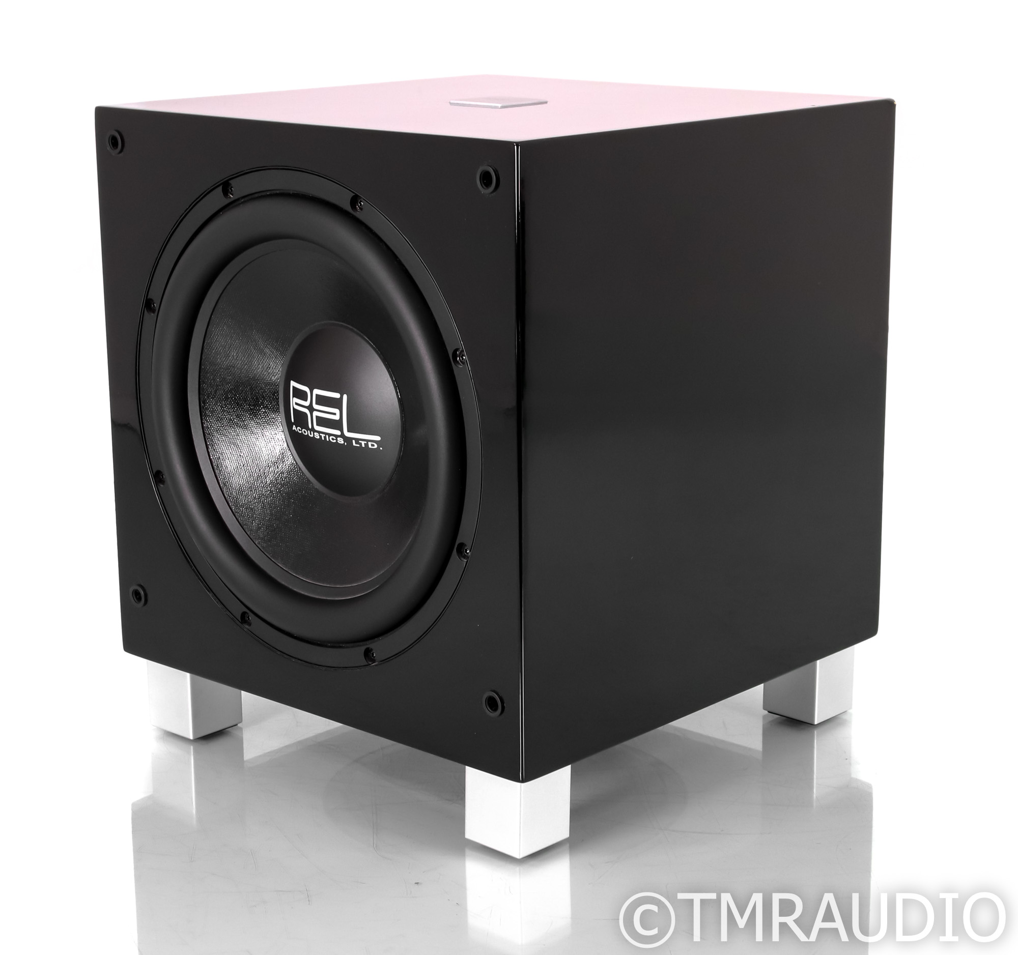 REL T7 8" Powered Subwoofer; Piano Black - The Music Room