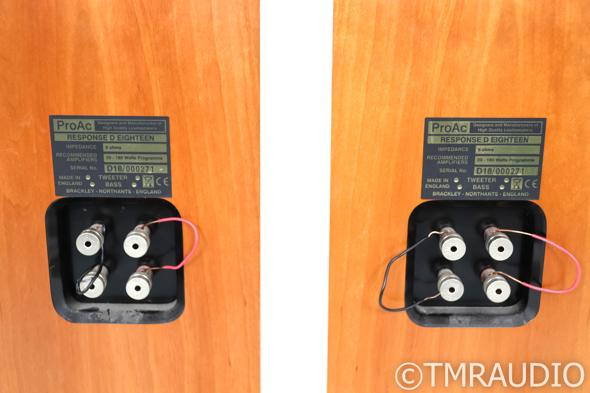 ProAc Response D Eighteen Floorstanding Speakers; Cherry Pair; D18 ...