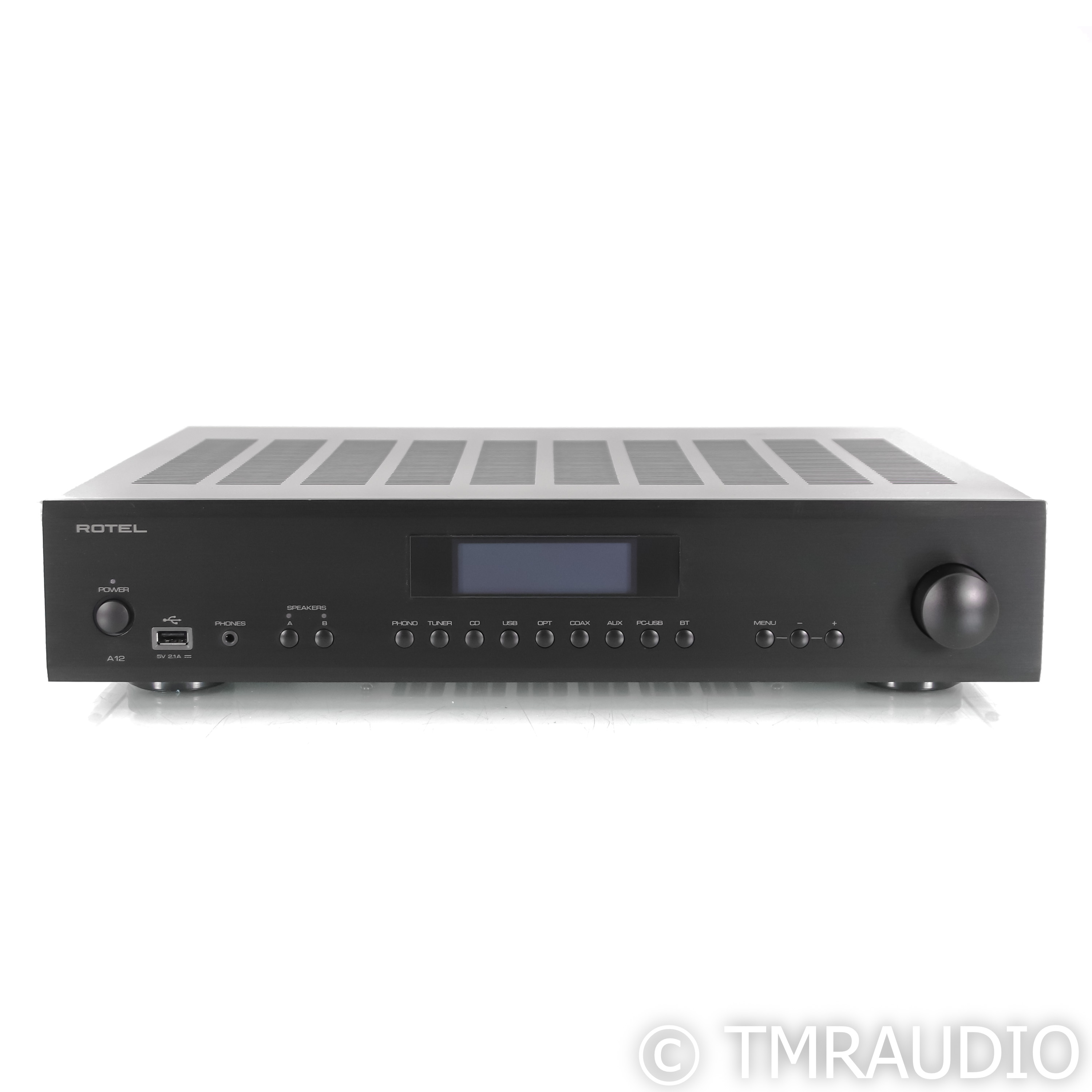 Rotel A12 Stereo Power Amplifier; Bluetooth; Black - The Music Room