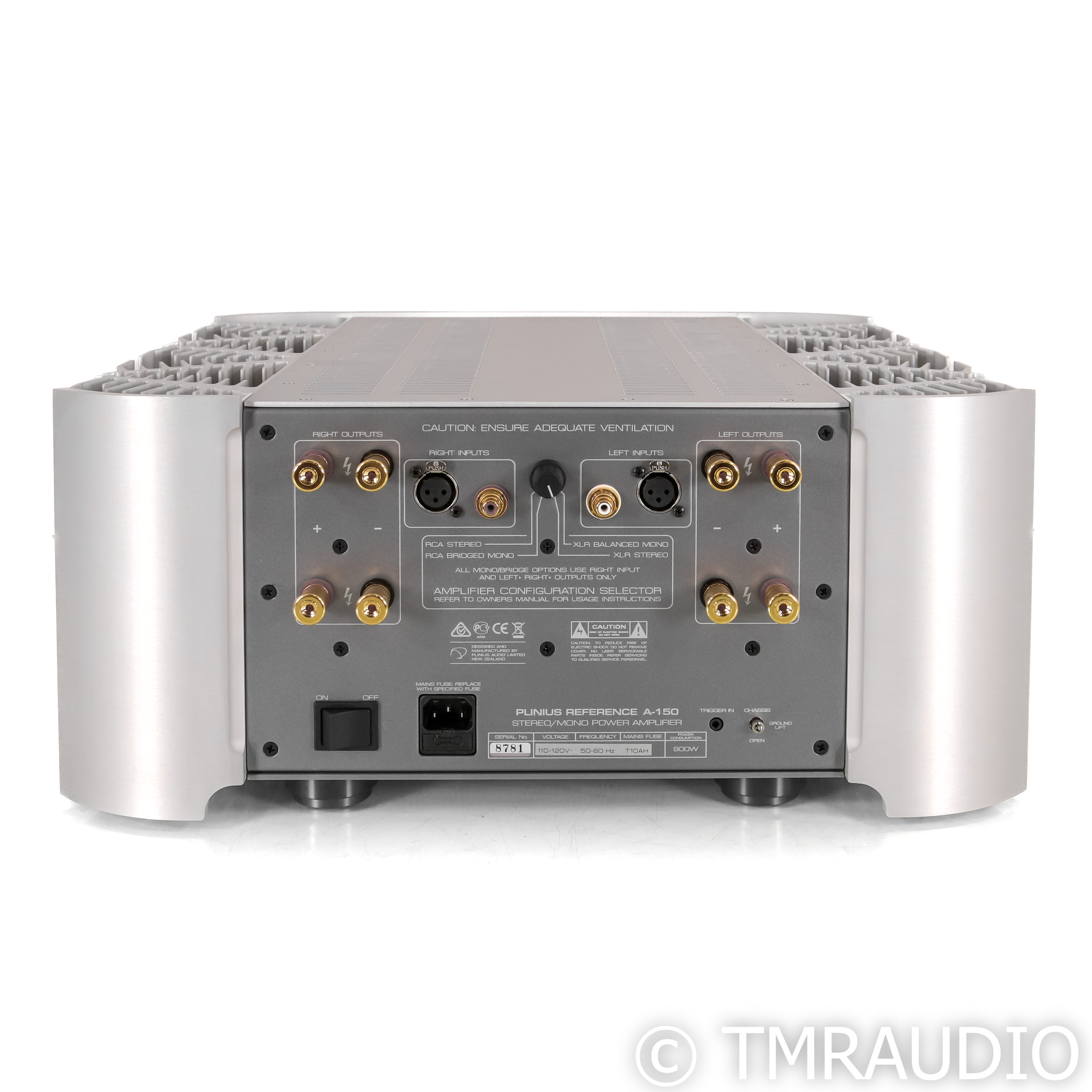 Plinius Reference A-150 Stereo/Mono Power Amplifier; Silver; RA150 ...