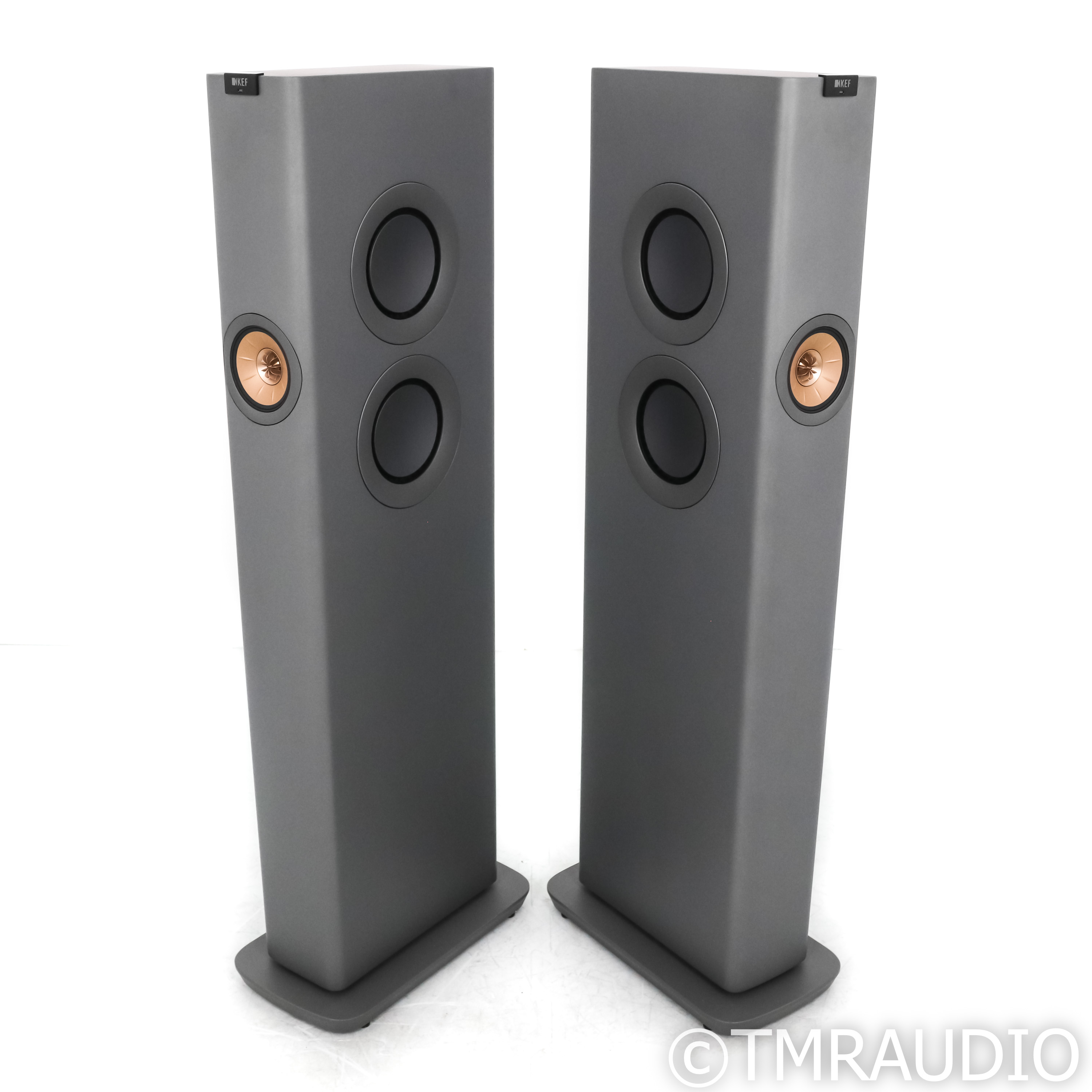 KEF LS60 Wireless Powered Floorstanding Speakers; Titanium Gray Pair ...