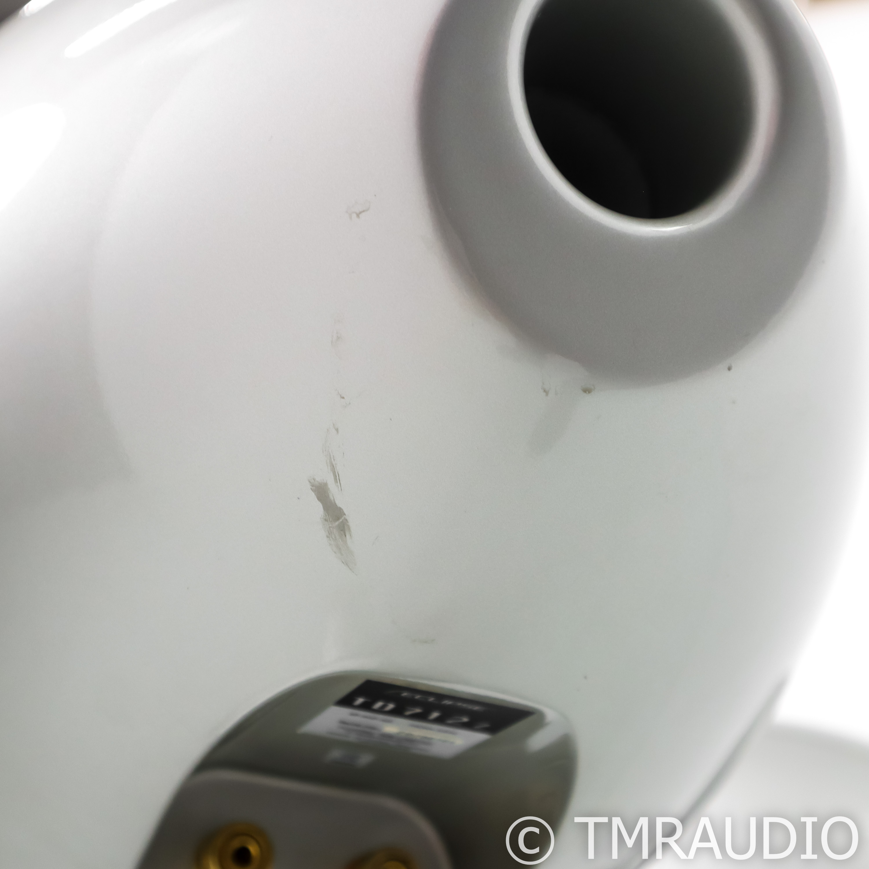 Fujitsu Ten Eclipse TD712 Z Bookshelf Speakers; Silver Pair w/ Stands - The Music Room