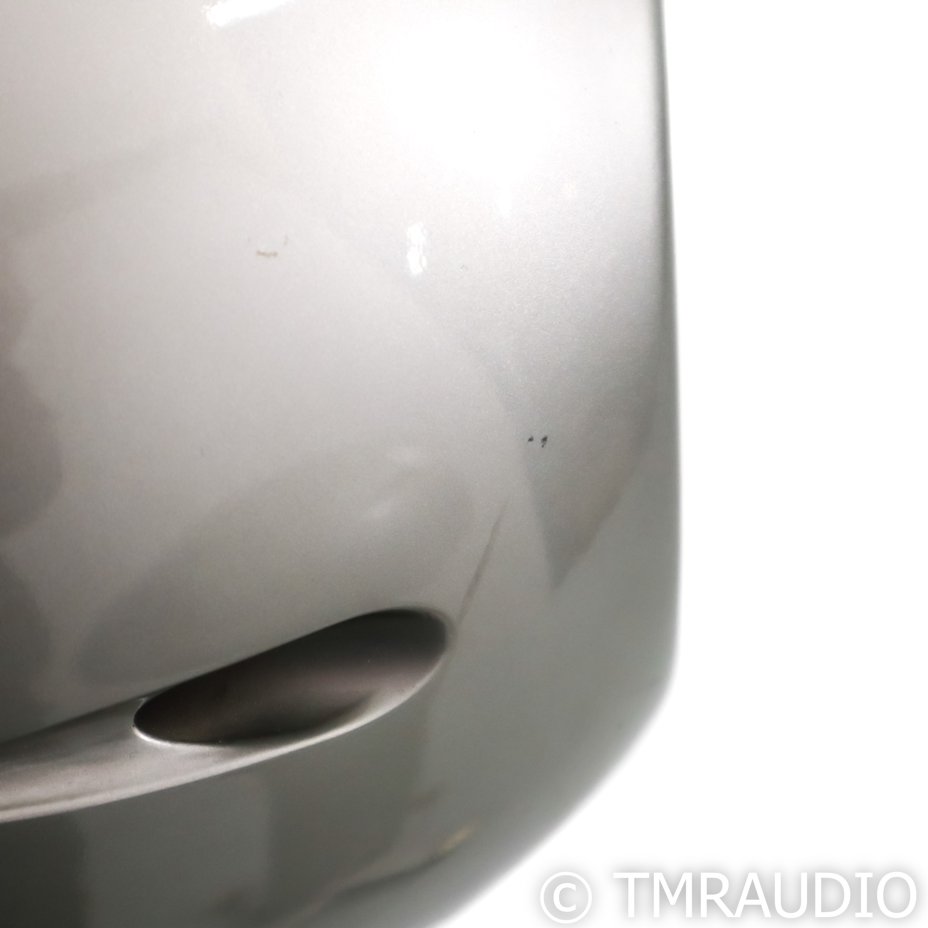 Fujitsu Ten Eclipse TD712 Z Bookshelf Speakers; Silver Pair w/ Stands - The Music Room