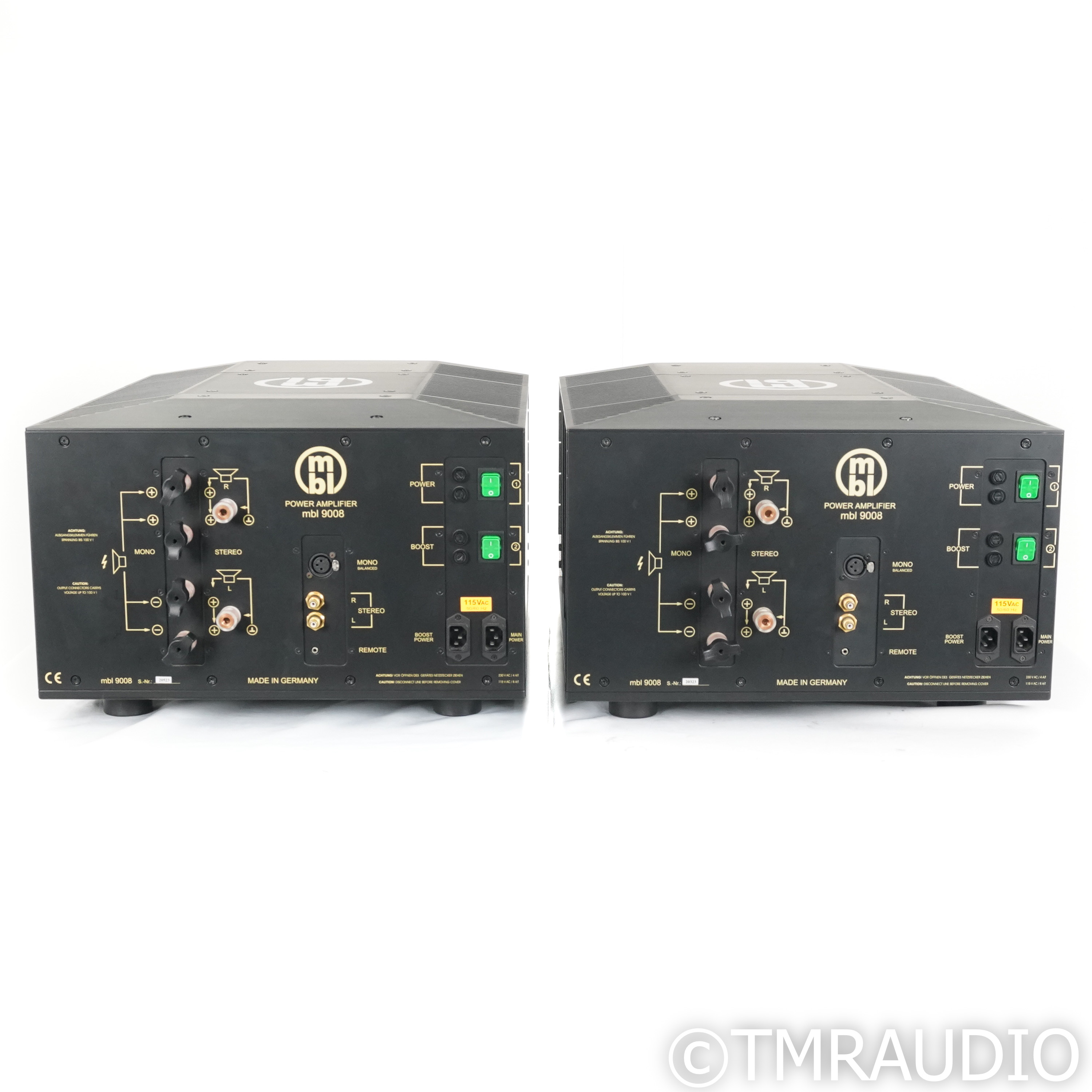 MBL 9008 A Monoblock Power Amplifiers; Pair - The Music Room