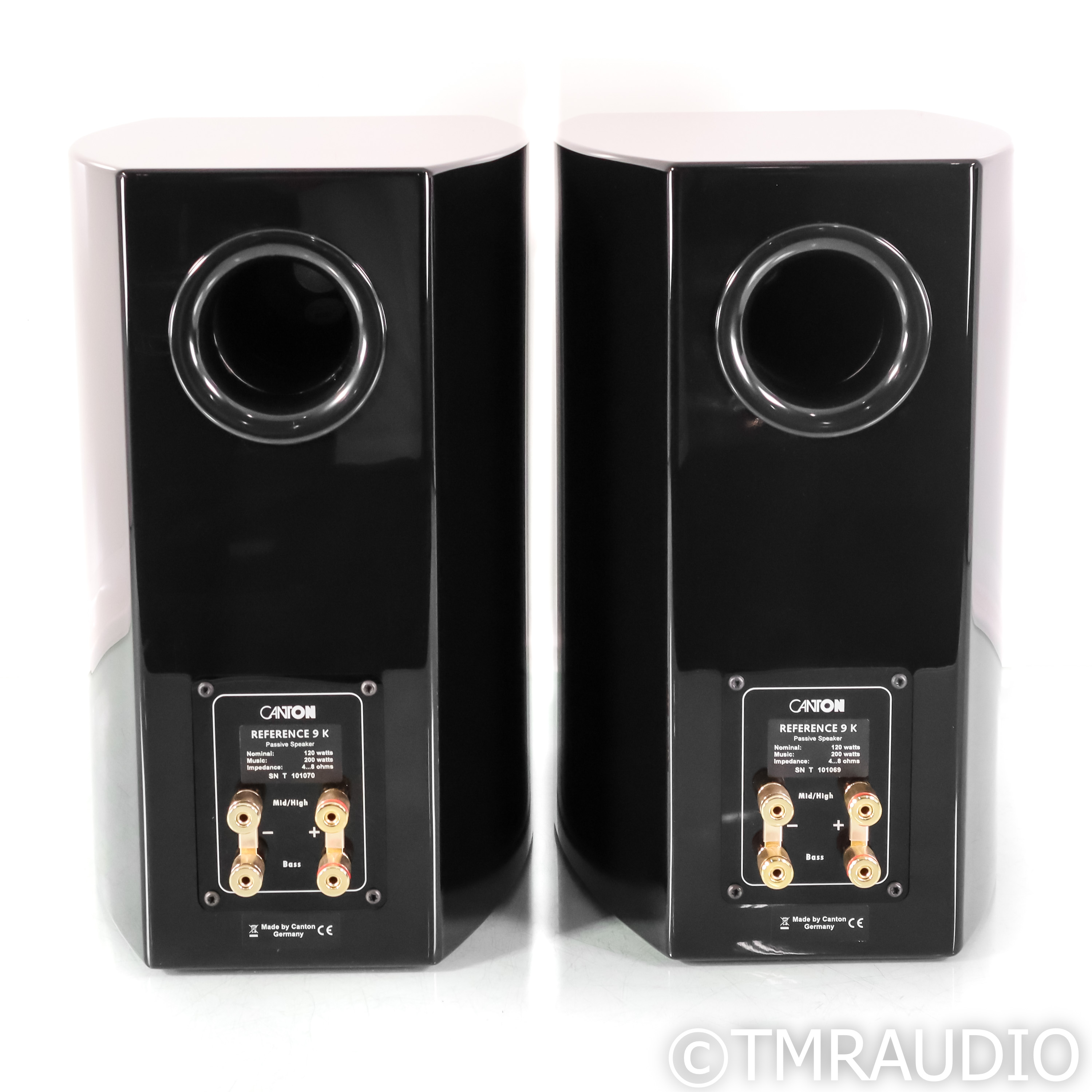 Canton Reference 9K Bookshelf Speakers; Piano Black Pair (Demo w ...