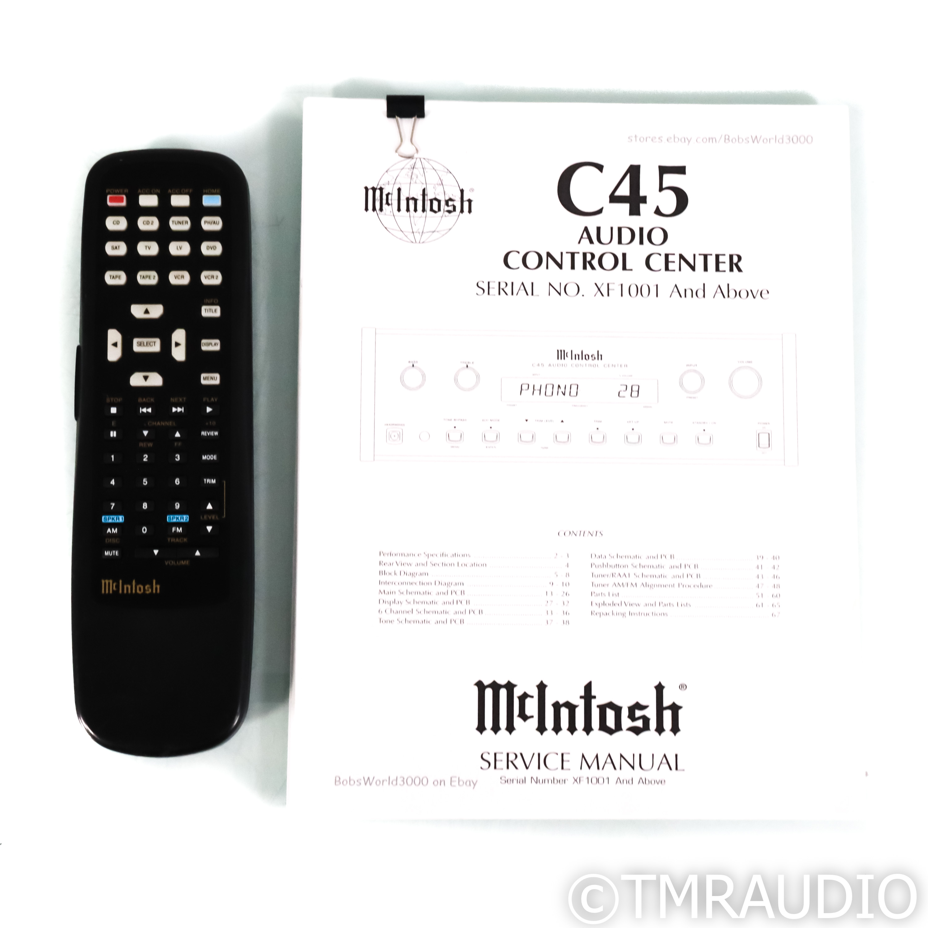 McIntosh C45 5.1 Channel Home Theater Processor; MM Phono - The Music Room