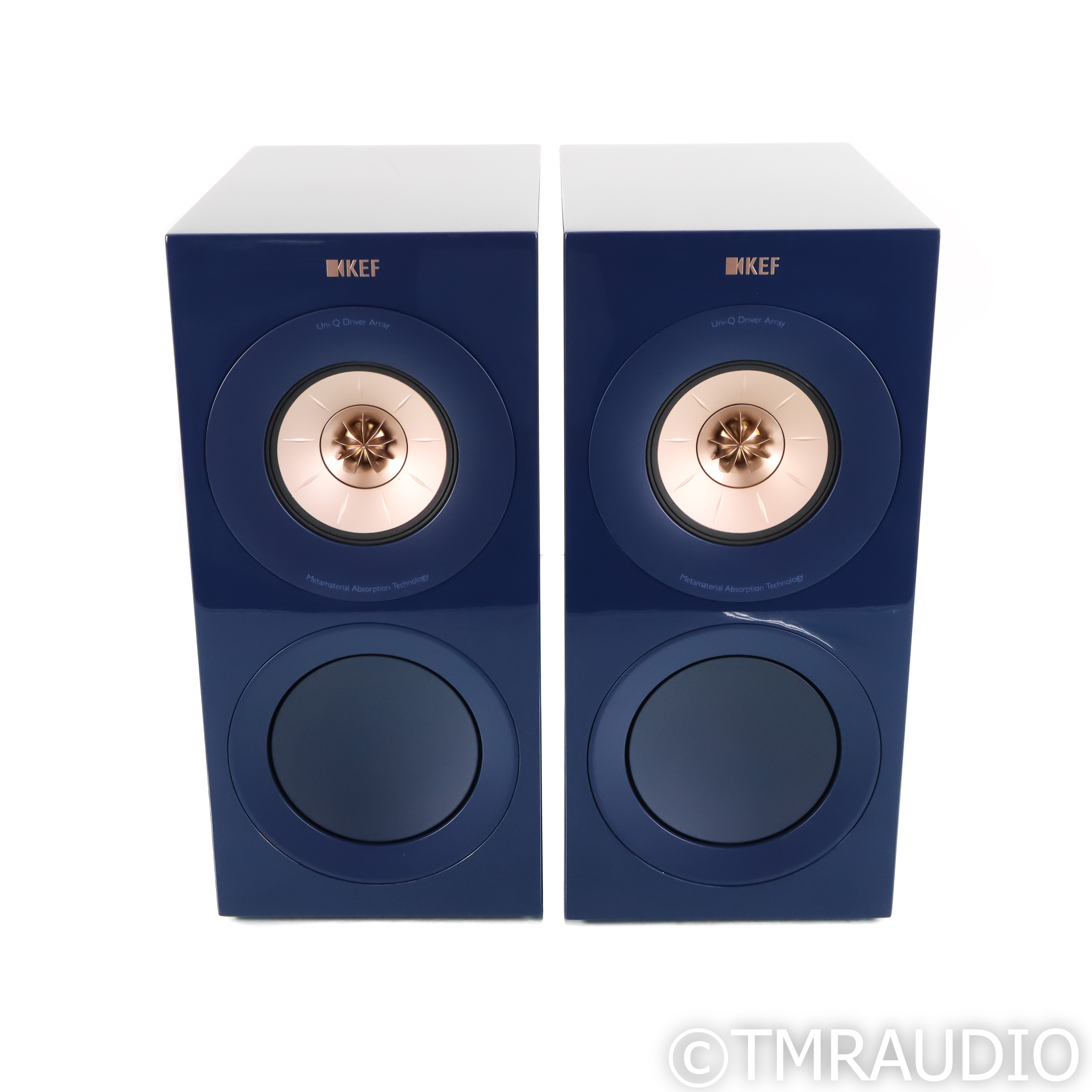 KEF R3 Meta Bookshelf Speakers; Indigo Gloss Pair (SOLD) - The Music Room