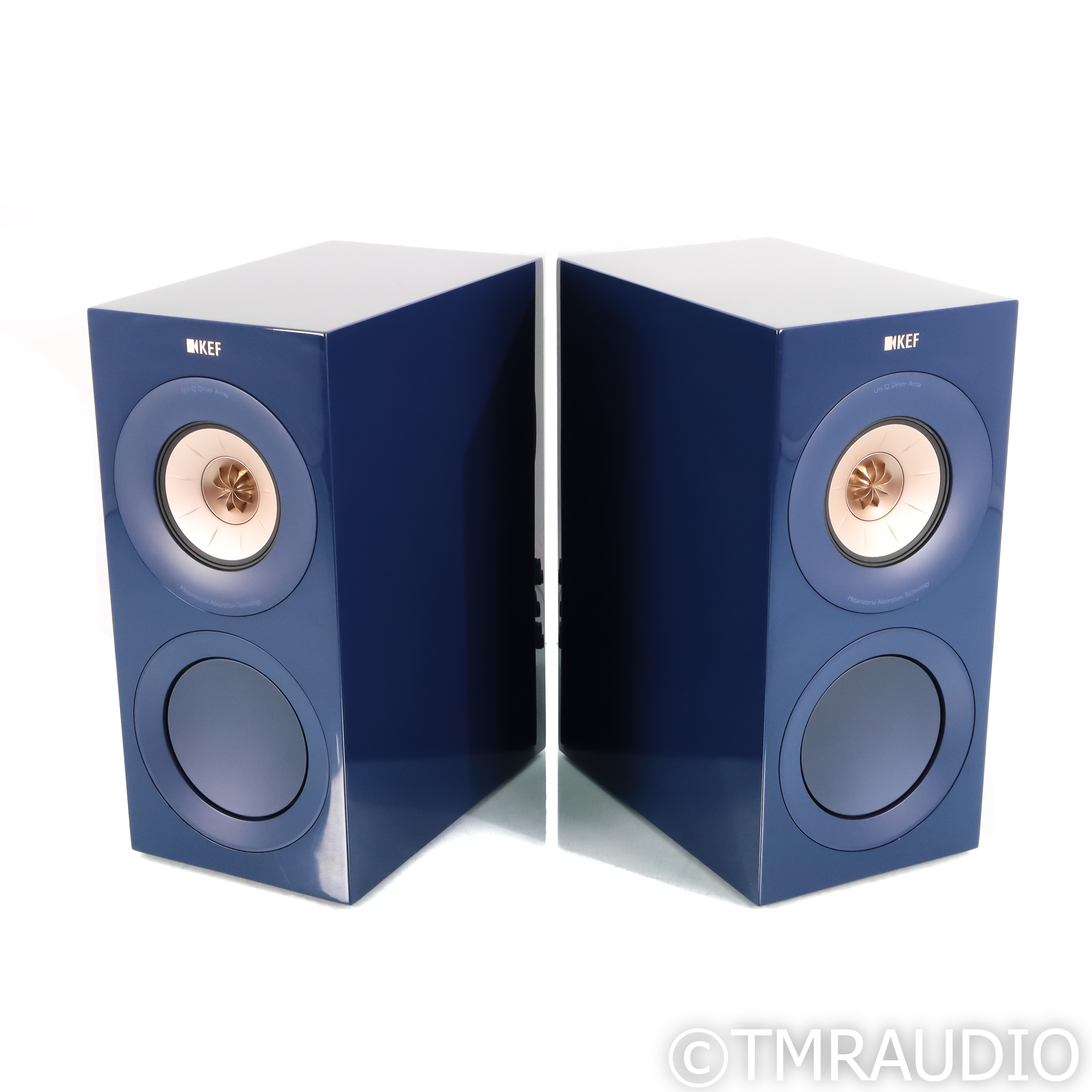 KEF R3 Meta Bookshelf Speakers; Indigo Gloss Pair (SOLD) - The Music Room