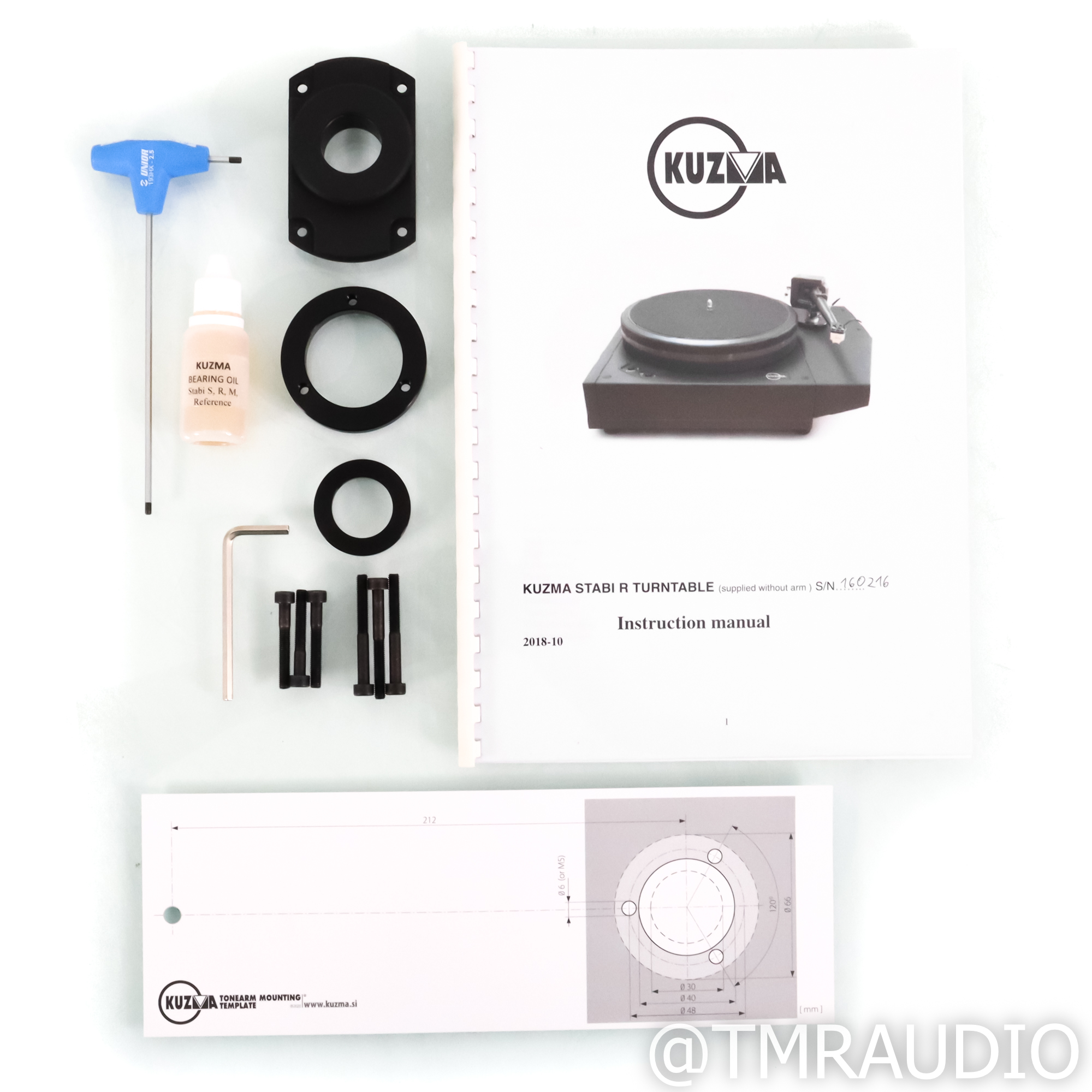 Kuzma Stabi R Belt Drive Turntable; 4 Point 9" Tonearm (No Cartridge ...