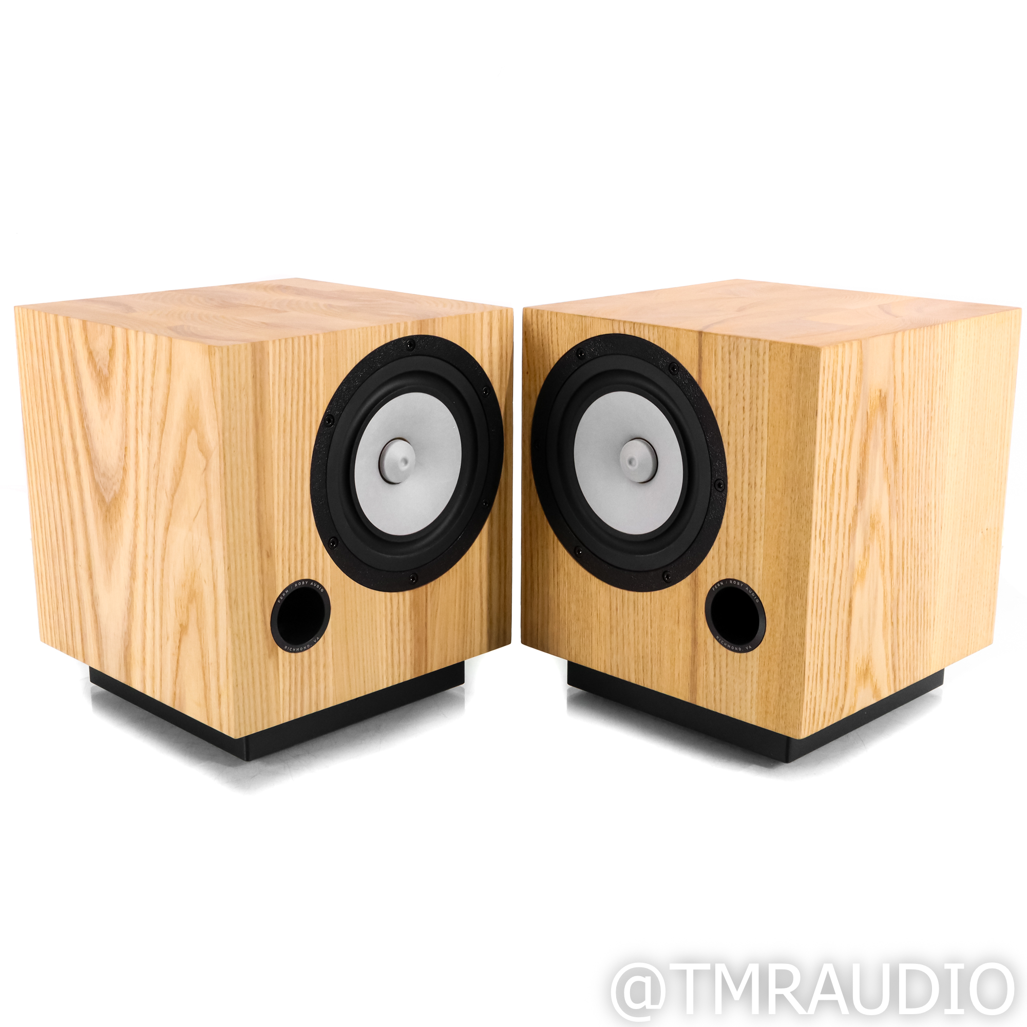 Fern & Roby Cube Bookshelf Speakers; Heart Pine Pair (SOLD) - The Music ...