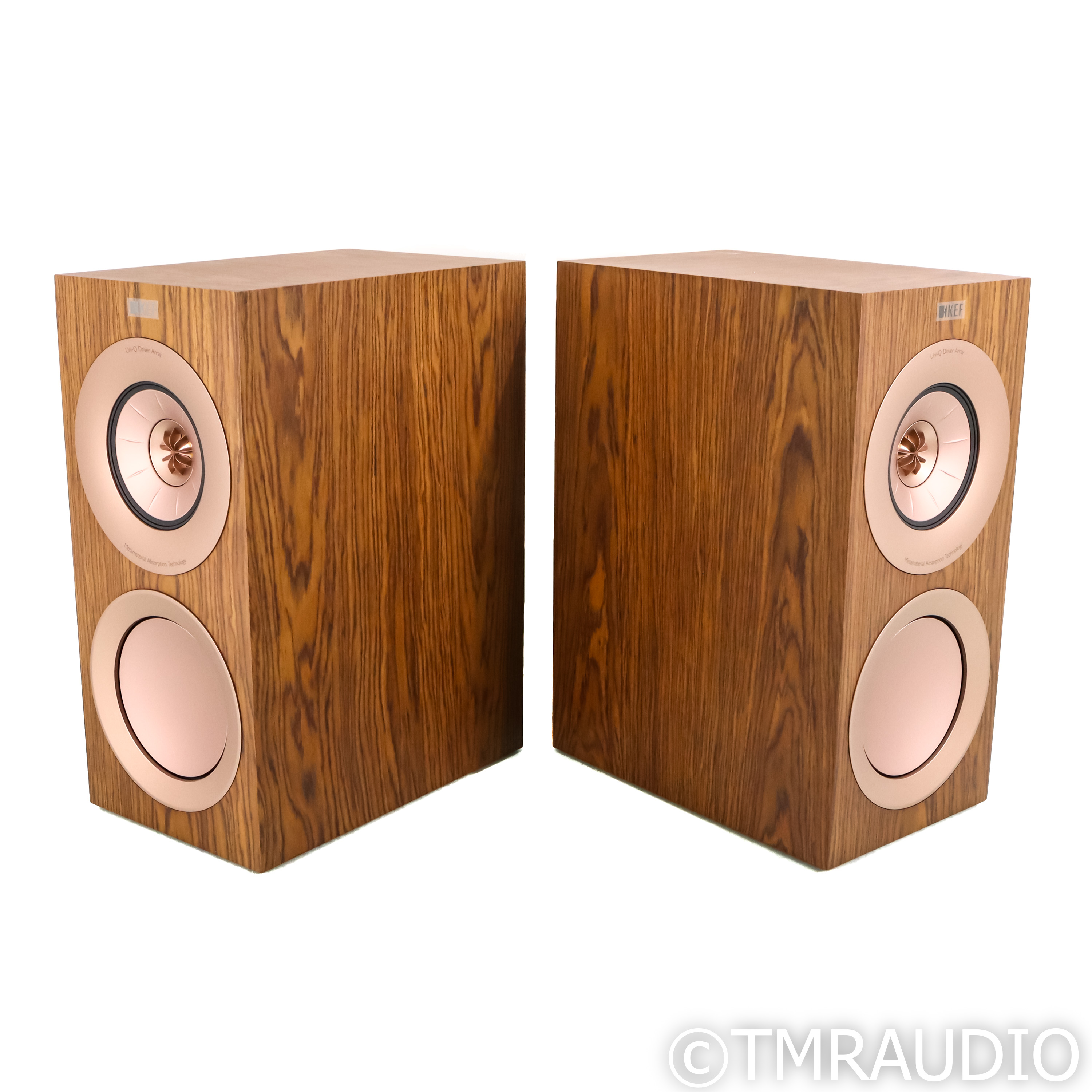 KEF R3 Meta Bookshelf Speakers; Walnut Pair - The Music Room
