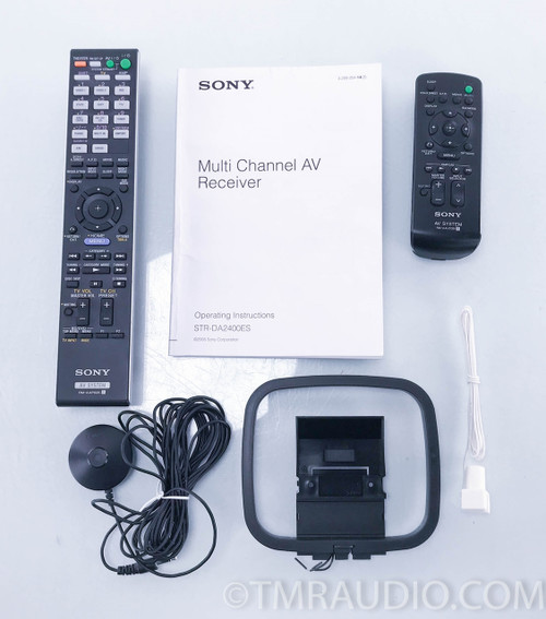 Sony ES STR-DA2400ES 7.1 Channel Receiver; Remote - The Music Room