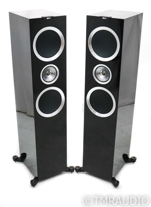 KEF R900 Floorstanding Speakers; Gloss Black; R-900 - The Music Room