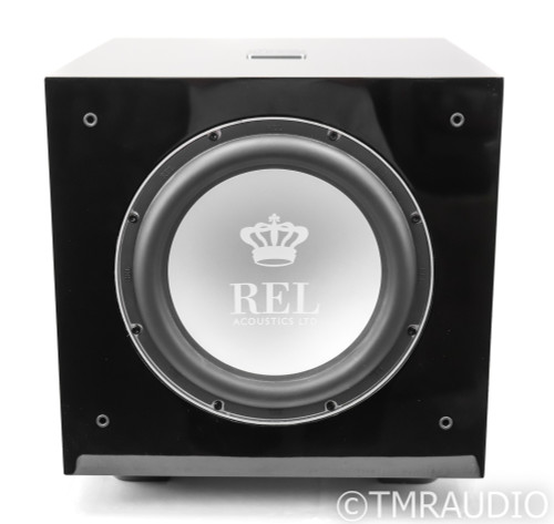 REL S/812 12" Powered Subwoofer; S812; Gloss Black - The Music Room
