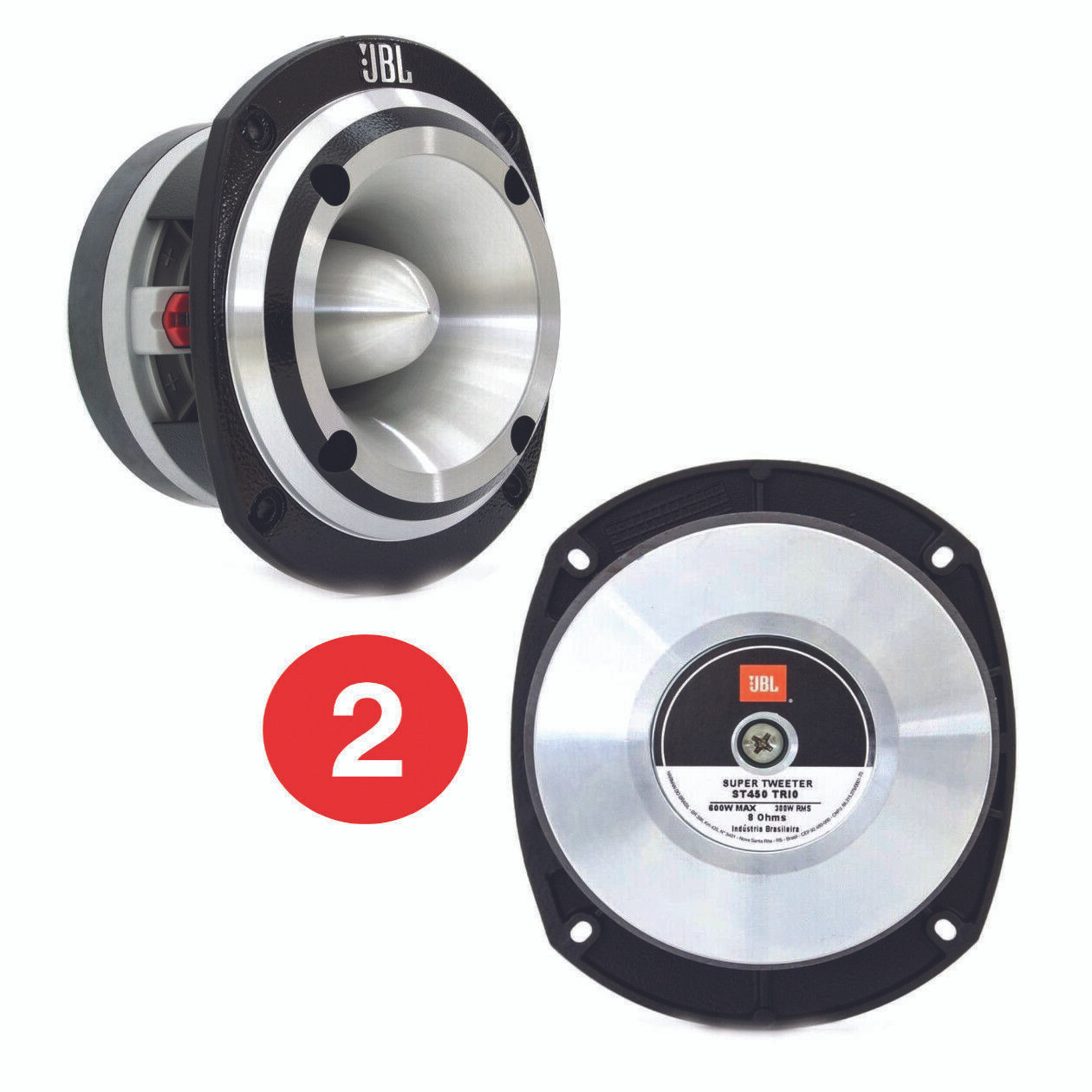 2x JBL Selenium ST450 Trio Super Bullet Tweeter 600 Watts