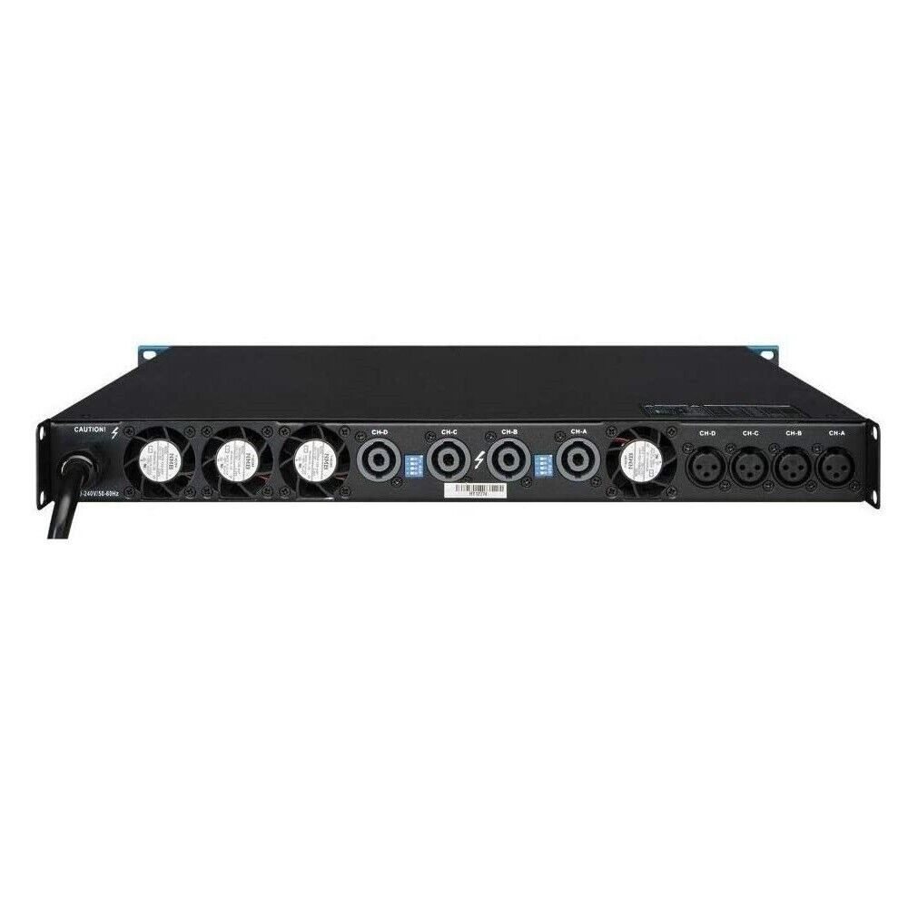 CVR Audio D-1004 BLACK Professional Power Amplifier 1 Space 1000 Watts ...