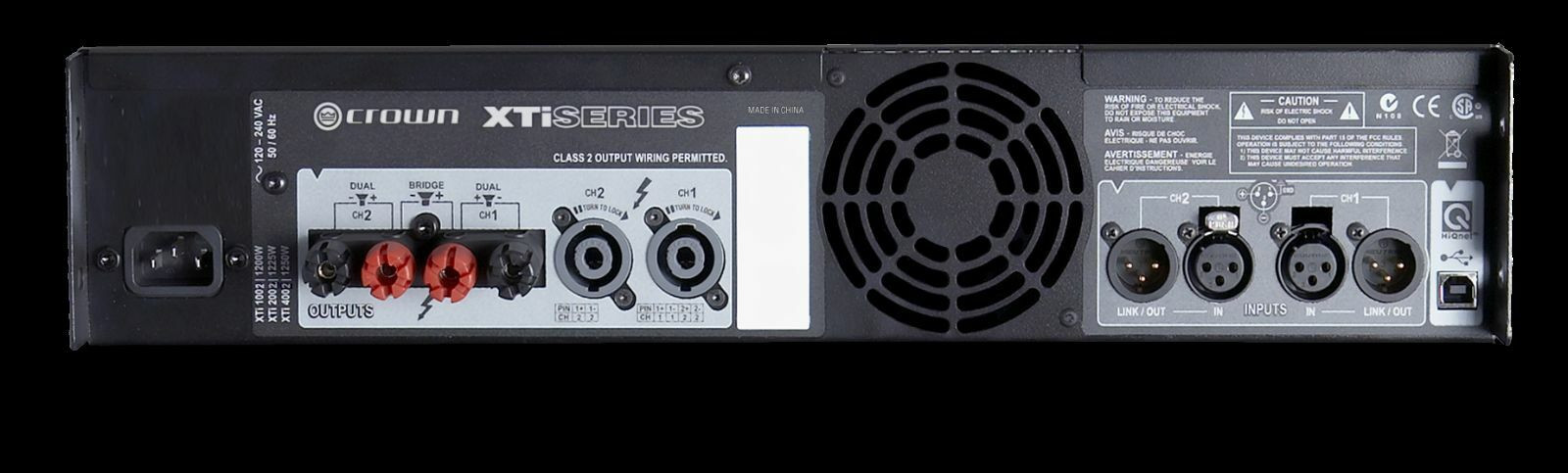 Crown XTi 4002 Two-channel, 1200W @ 4-Ohm Power Amplifier, For Portable ...