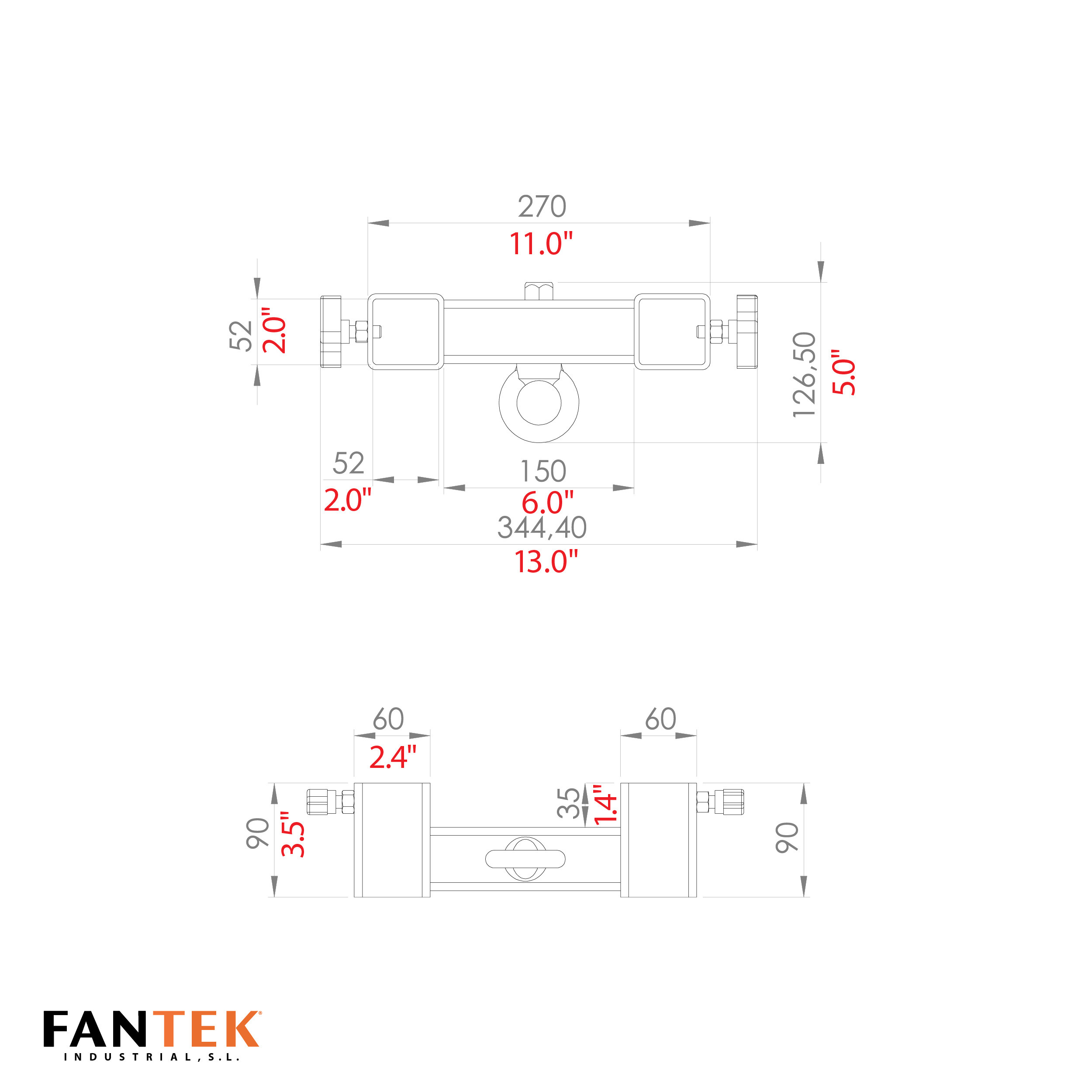 ProX XTF-ATF16PA FANTEK Adapter with Hanging Ring for XTF-FT5323 ...